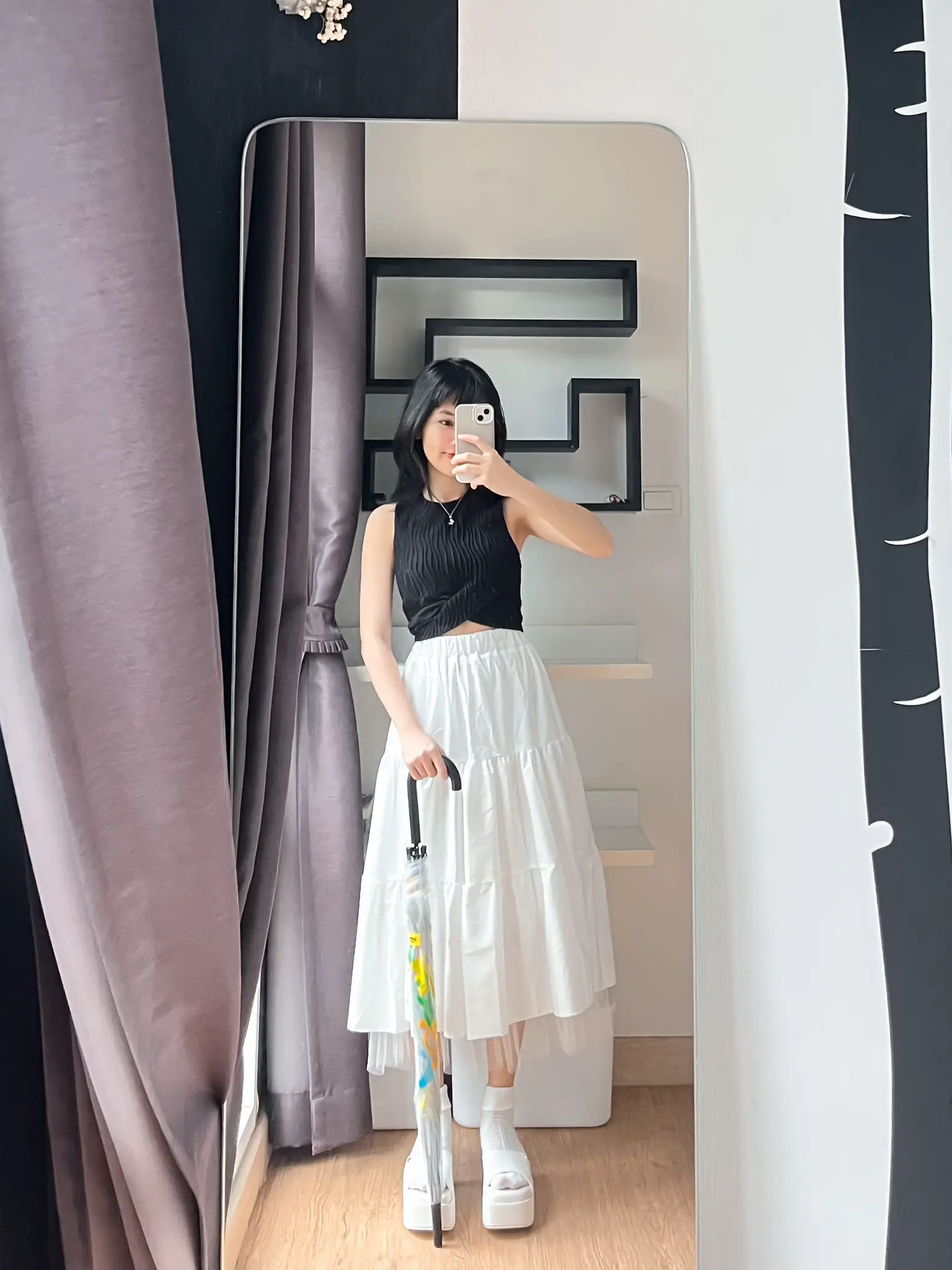 🍋OOTD 150cm☔️ꔛแต่งตัวหน้าฝนกับร่มคู่ใจจากLemon8🍋♡ꕀ | แกลเลอรีที่โพสต์โดย Boxofsher 🎀 151cm ...