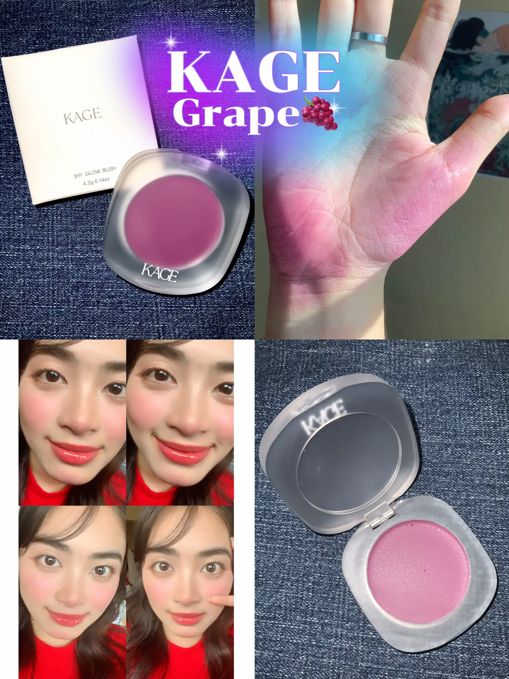 Blush KAGE Color GRAPE🍇 | Gallery posted by Happy Nidnoi | Lemon8