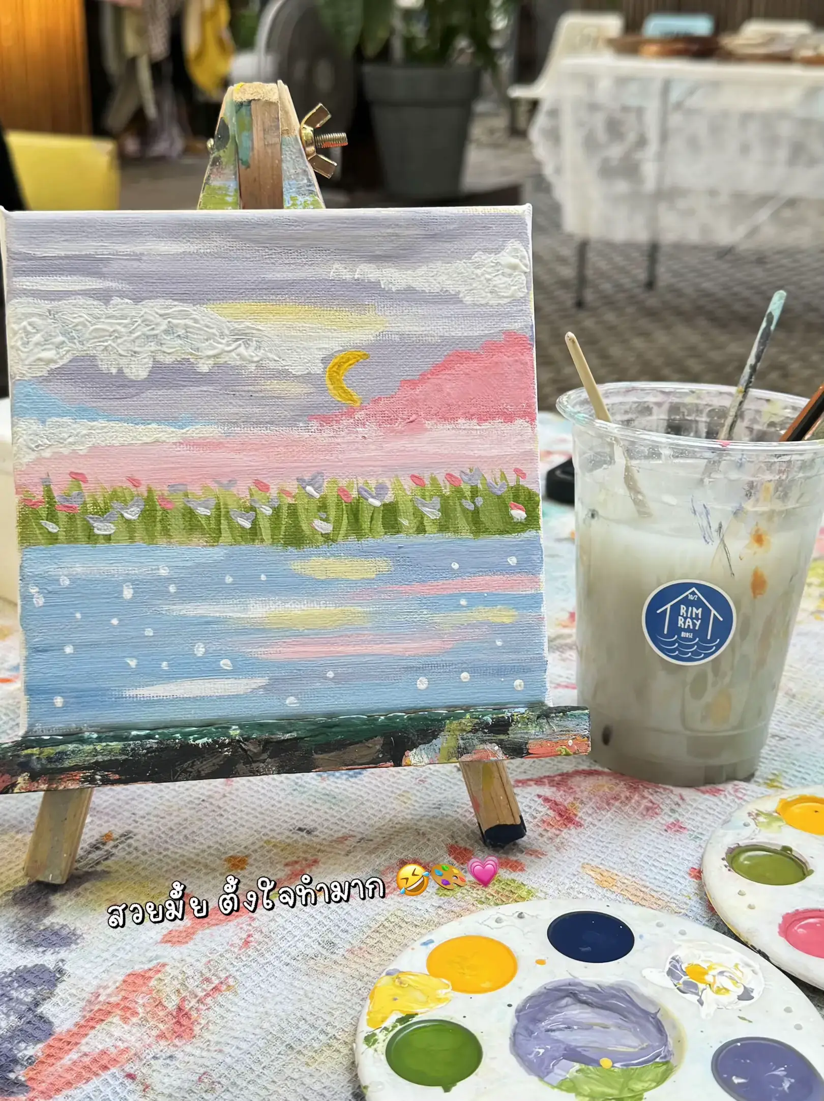 แปะพิกัด Workshop Art คาเฟ่ลับสไตล์โฮมมี่ 🧸🎨💖 | แกลเลอรีที่โพสต์โดย Natsuno ࣪ 𝜗𝜚𓈒 | Lemon8