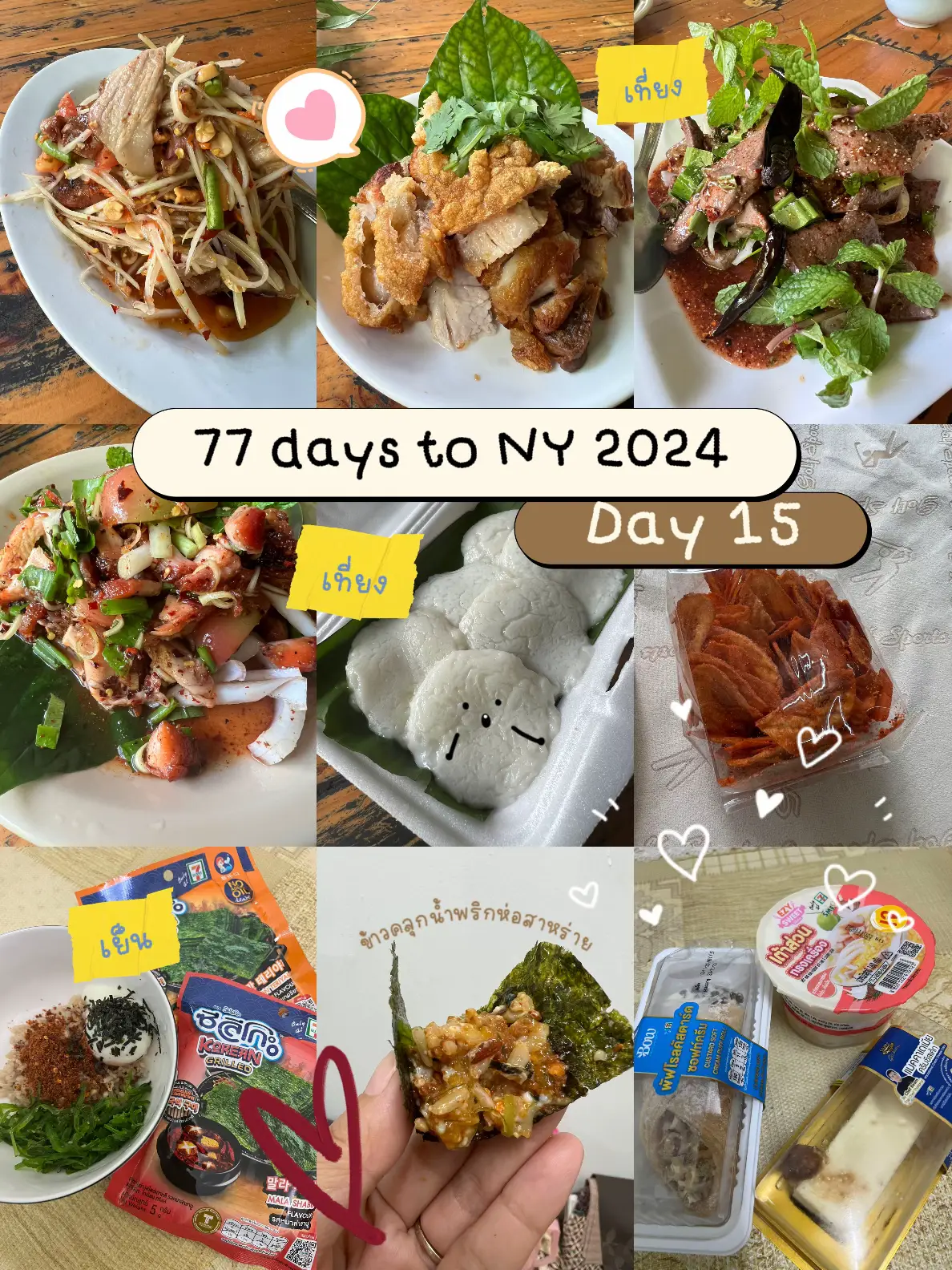 Day 15 --> 77 days to NY 2024 | แกลเลอรีที่โพสต์โดย นกนกอยากผอม | Lemon8