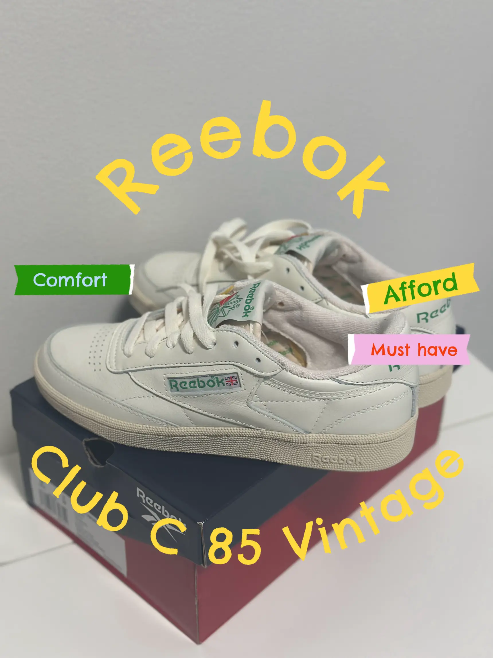 Reebok Club C 85 Vintage | แกลเลอรีที่โพสต์โดย B | Lemon8