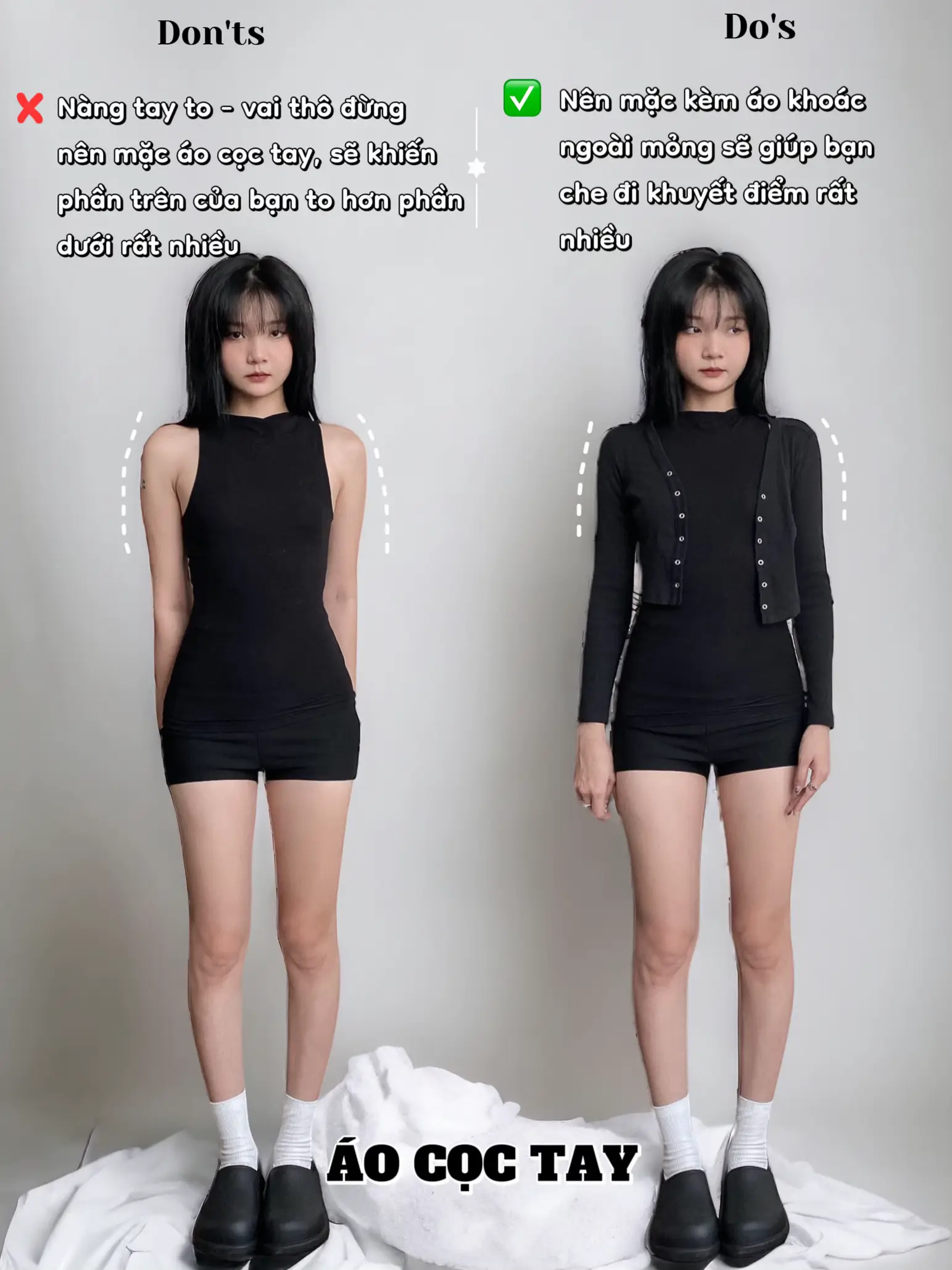 SỬA LỖI CHỌN ÁO CHO NÀNG “ TAY TO - VAI THÔ “ | Bộ sưu tập do Vibu đăng | Lemon8