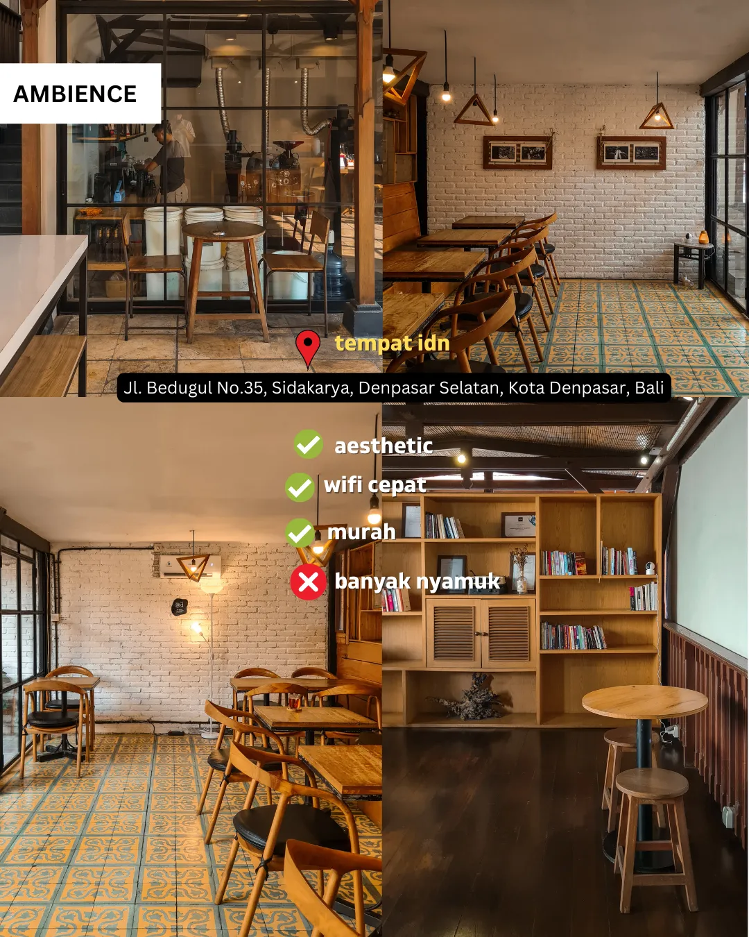 🥂cafe ternyaman untuk laptopan di bali🥂 | Galeri diposting oleh BOY | Lemon8