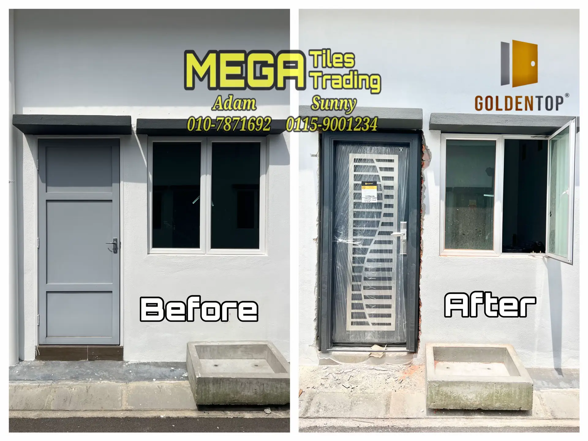 Security door single layer | Galeri disiarkan oleh Mega tiles Trd | Lemon8