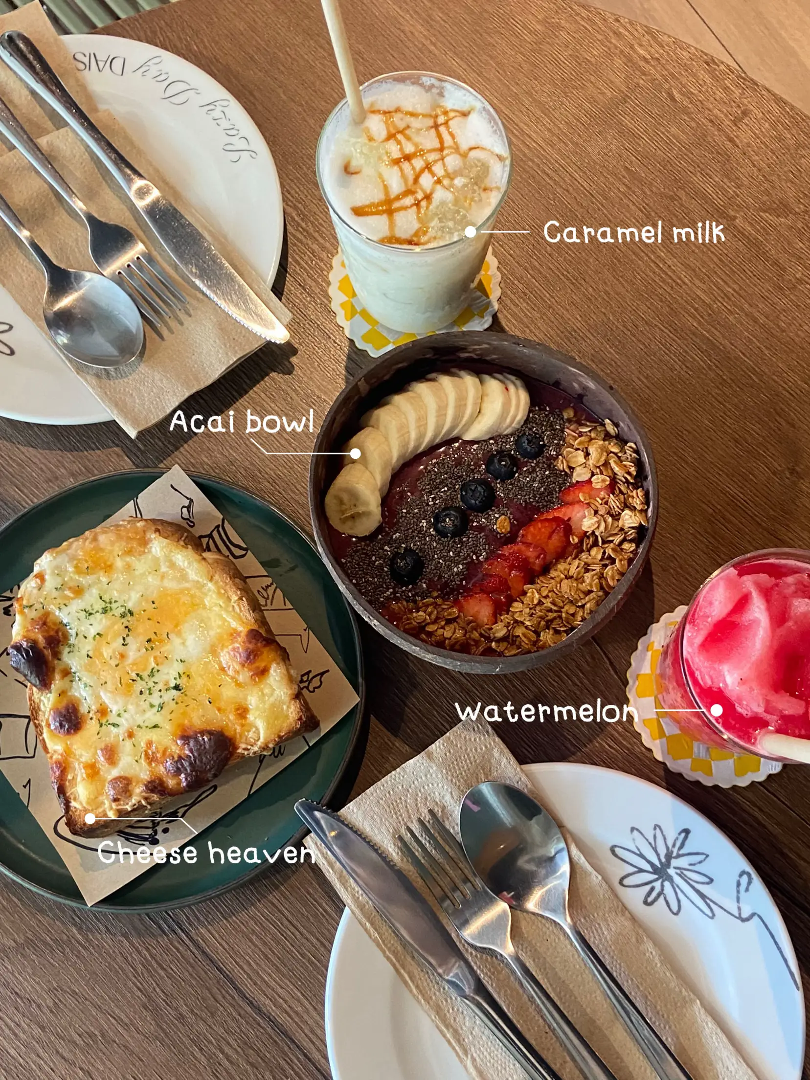 🥨คาเฟ่บรันช์สุดคิ้วท์เปิดใหม่ย่านลาดพร้าว🌷⛅️ | แกลเลอรีที่โพสต์โดย Jabchaith | Lemon8