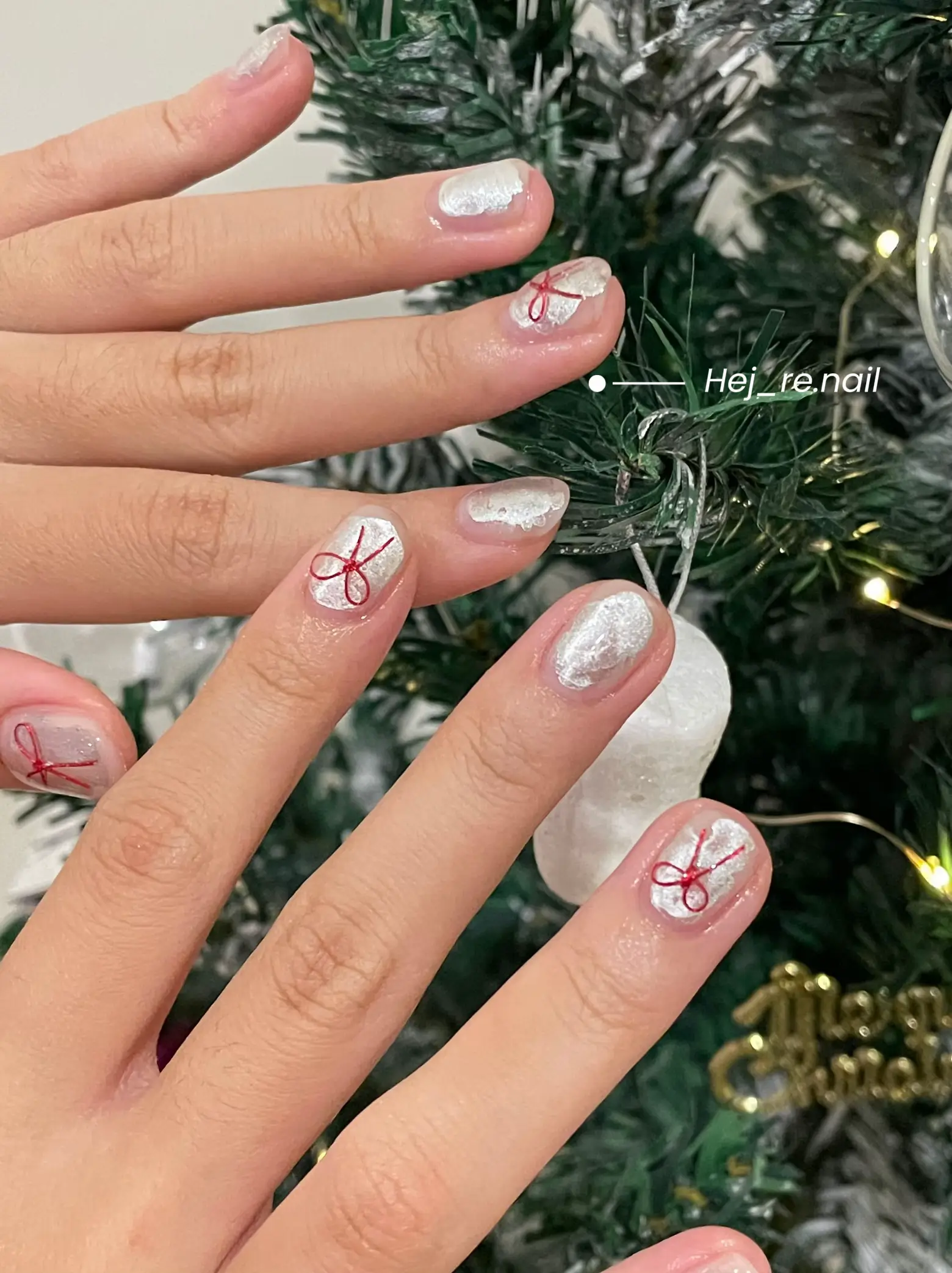 Ribbon nails / ไอเดียเล็บลายโบว์ 🎀 | แกลเลอรีที่โพสต์โดย hej_re.nail ...