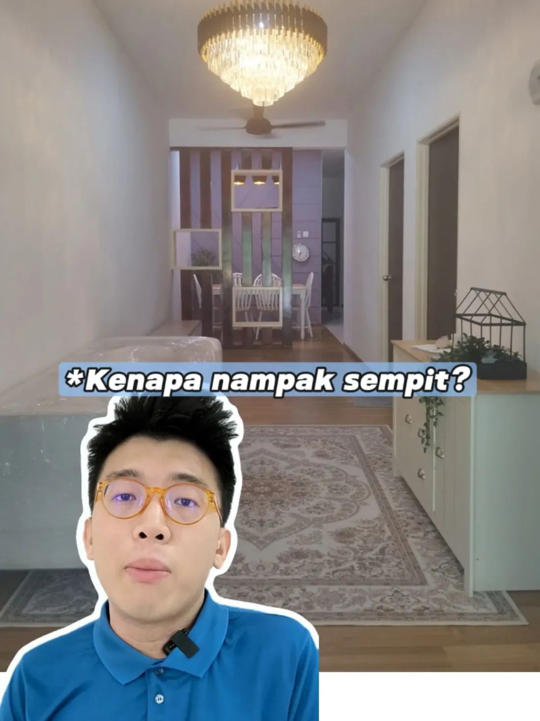 Ruang tamu kecil jangan beli Chandelier! | Video diterbitkan oleh Bang Jayden | Lemon8
