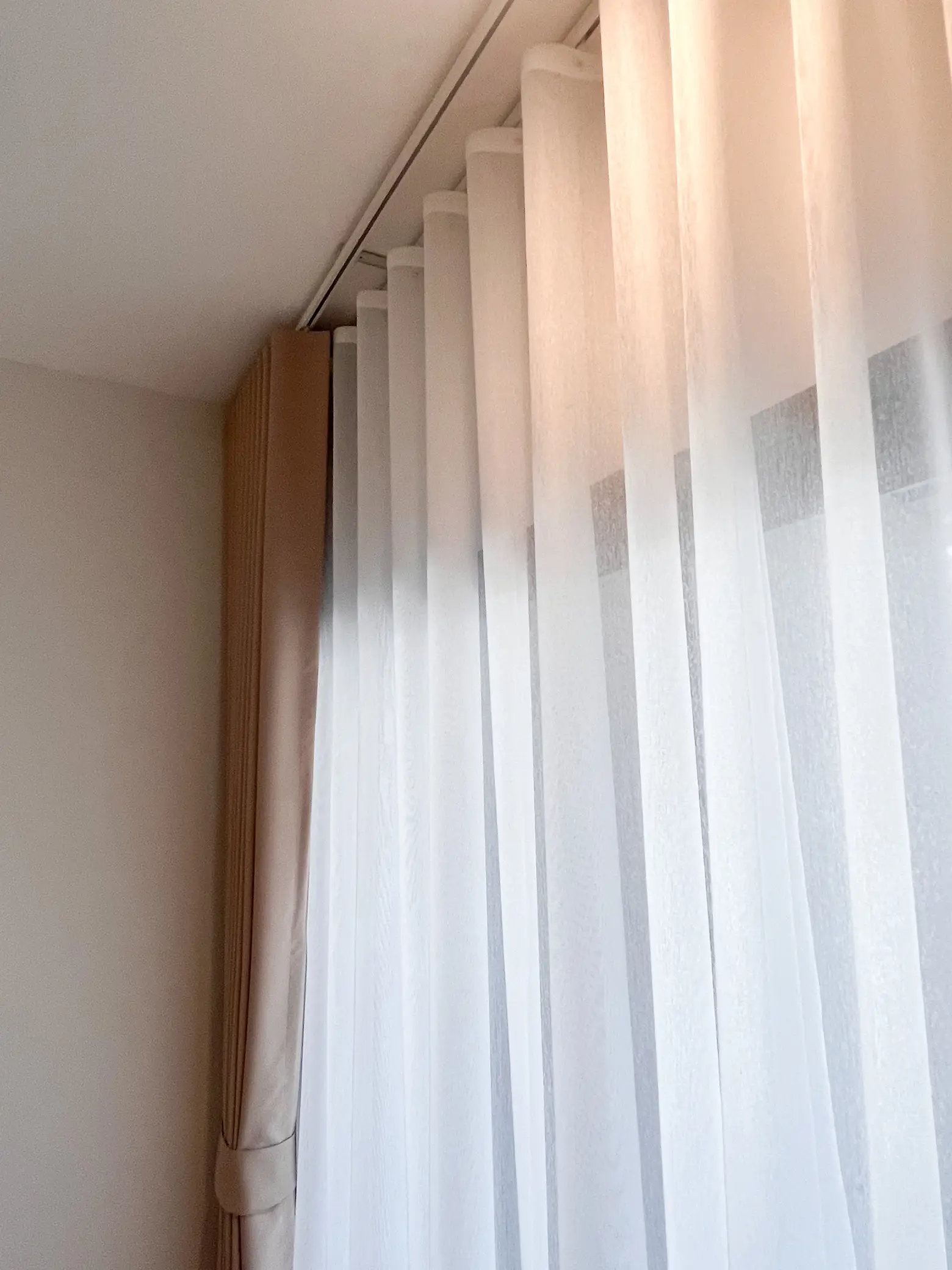 Tape rail curtain attached | Gallery posted by ann.🌷 | Lemon8