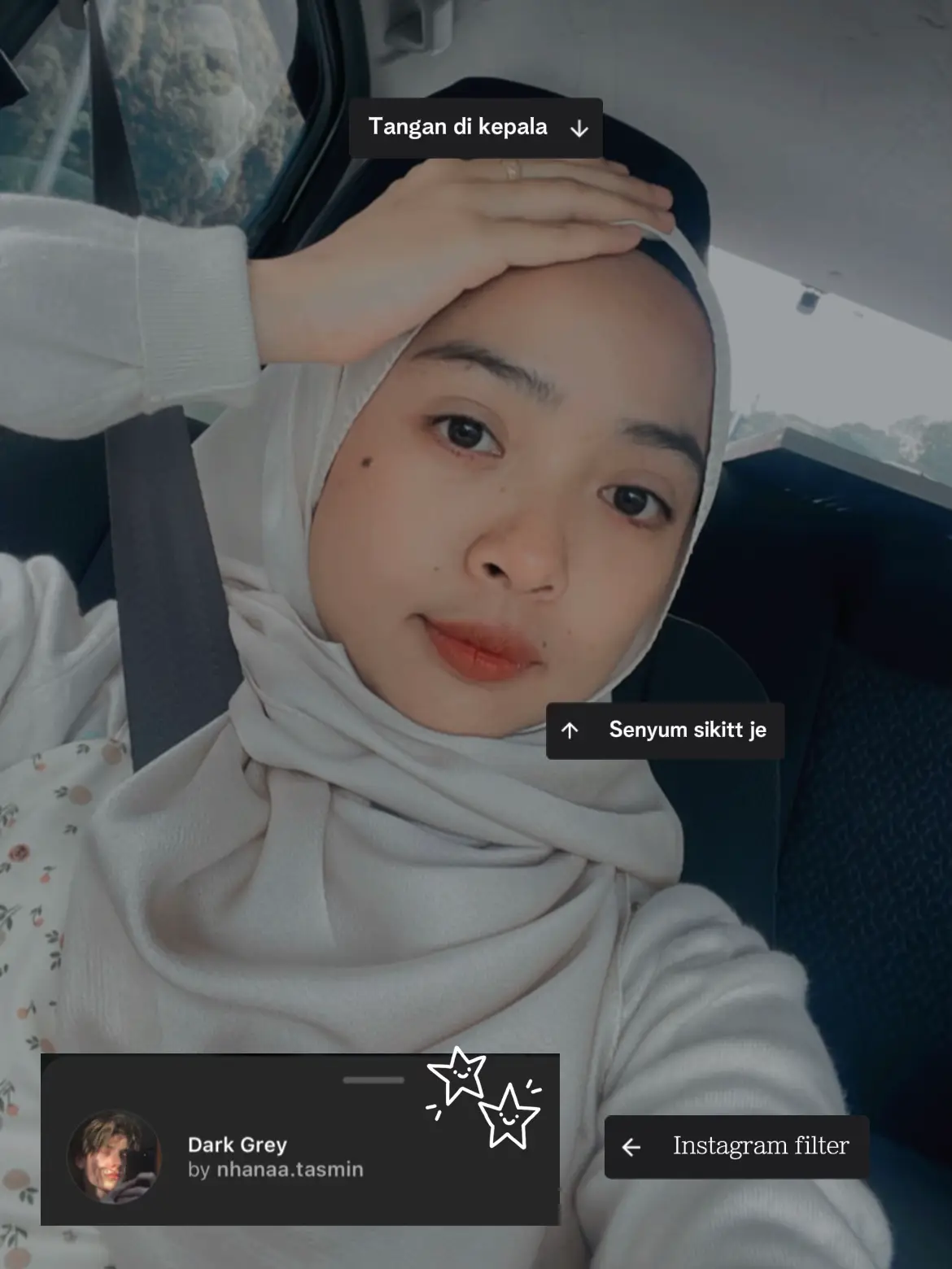 SELFIE : In a car with Instagram filter | Gallery posted by Bulan 🌗 | Lemon8