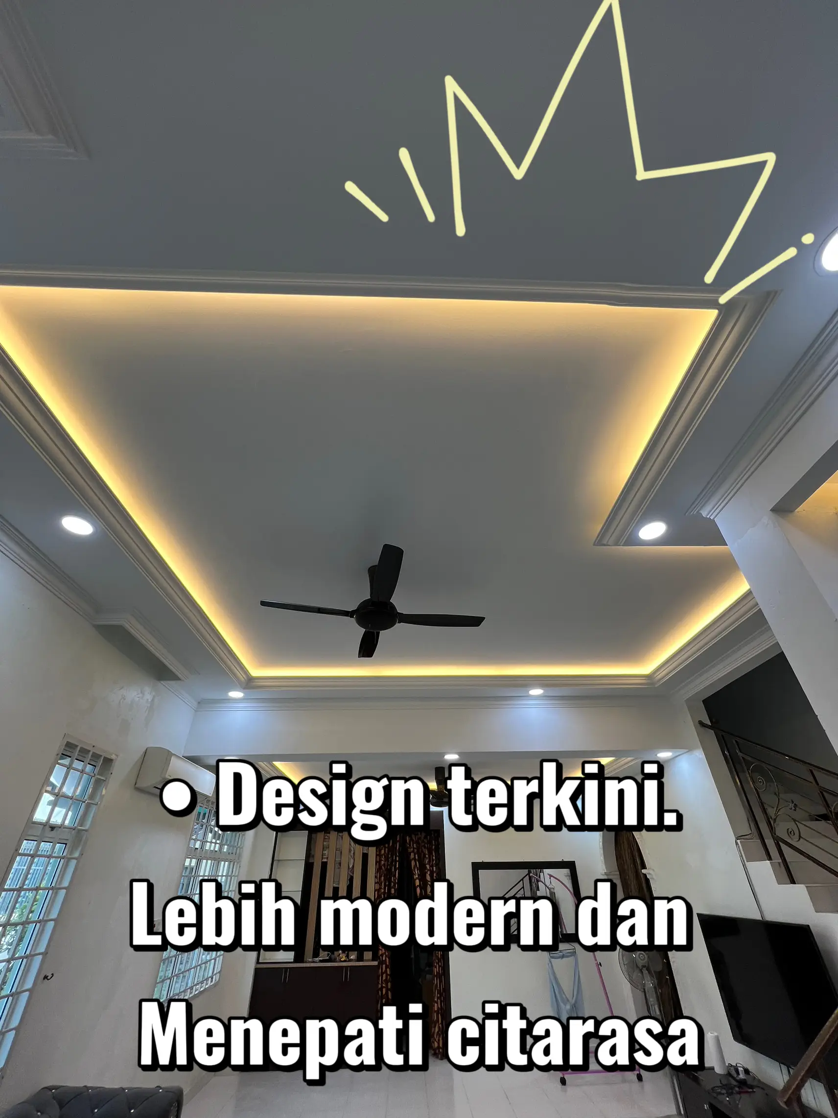 Sebelum & Selepas Tukar CEILING RUMAH🌈 | Galeri disiarkan oleh ...