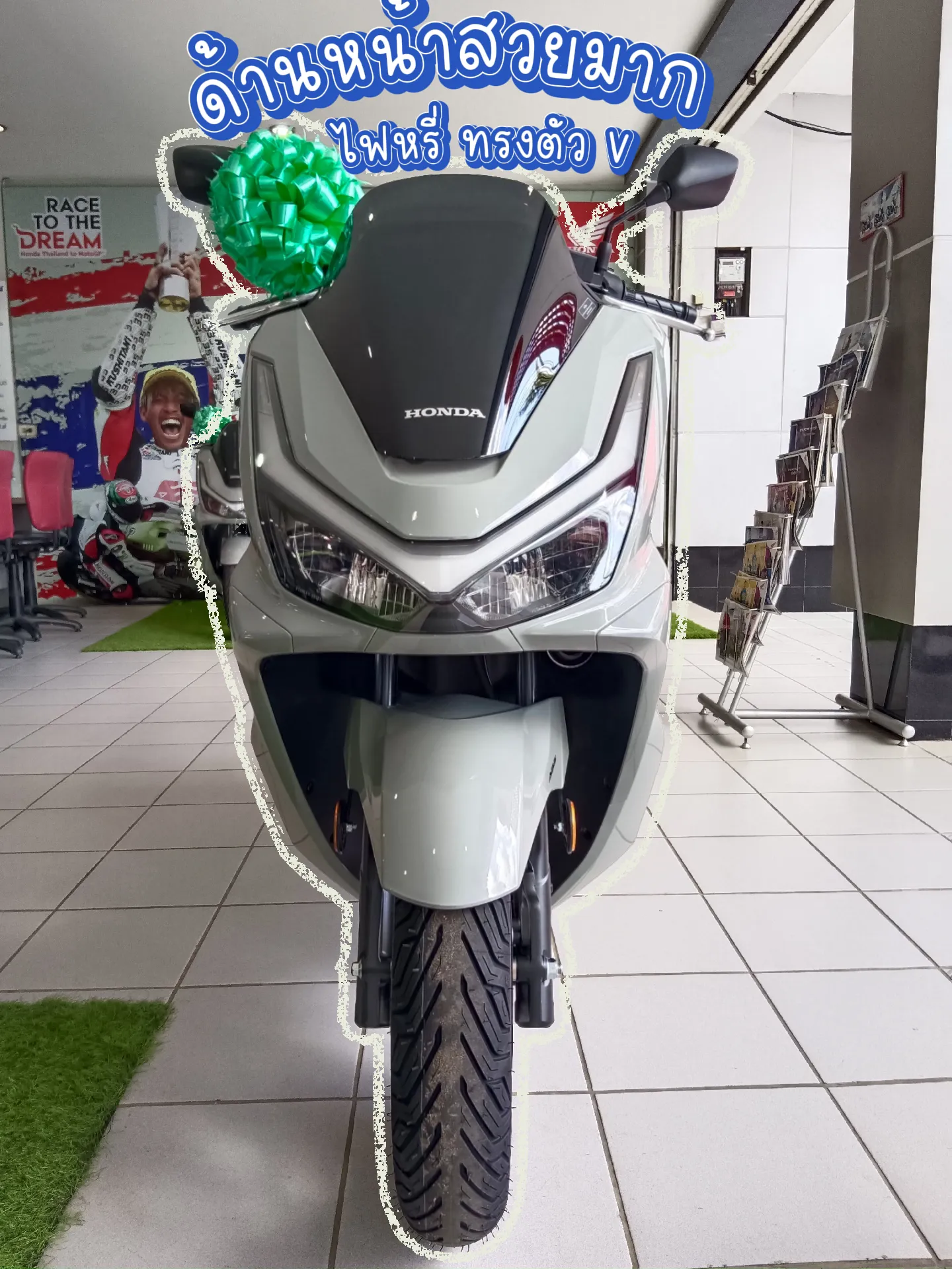 🛵 all new honda PCX 160 ปี 2025 สีเทา-ดำ | แกลเลอรีที่โพสต์โดย LIN AMPHON | Lemon8