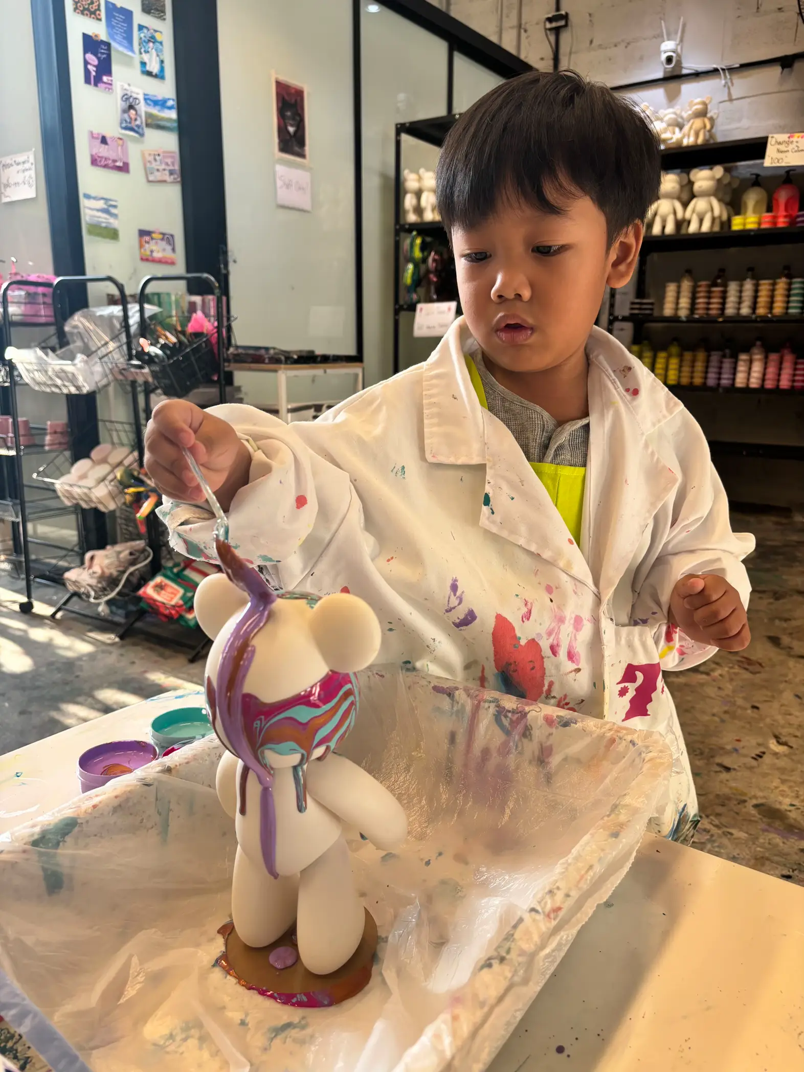 ปาโป่งสี สร้างงานศิลปะกัน | แกลเลอรีที่โพสต์โดย BangearnLife | Lemon8