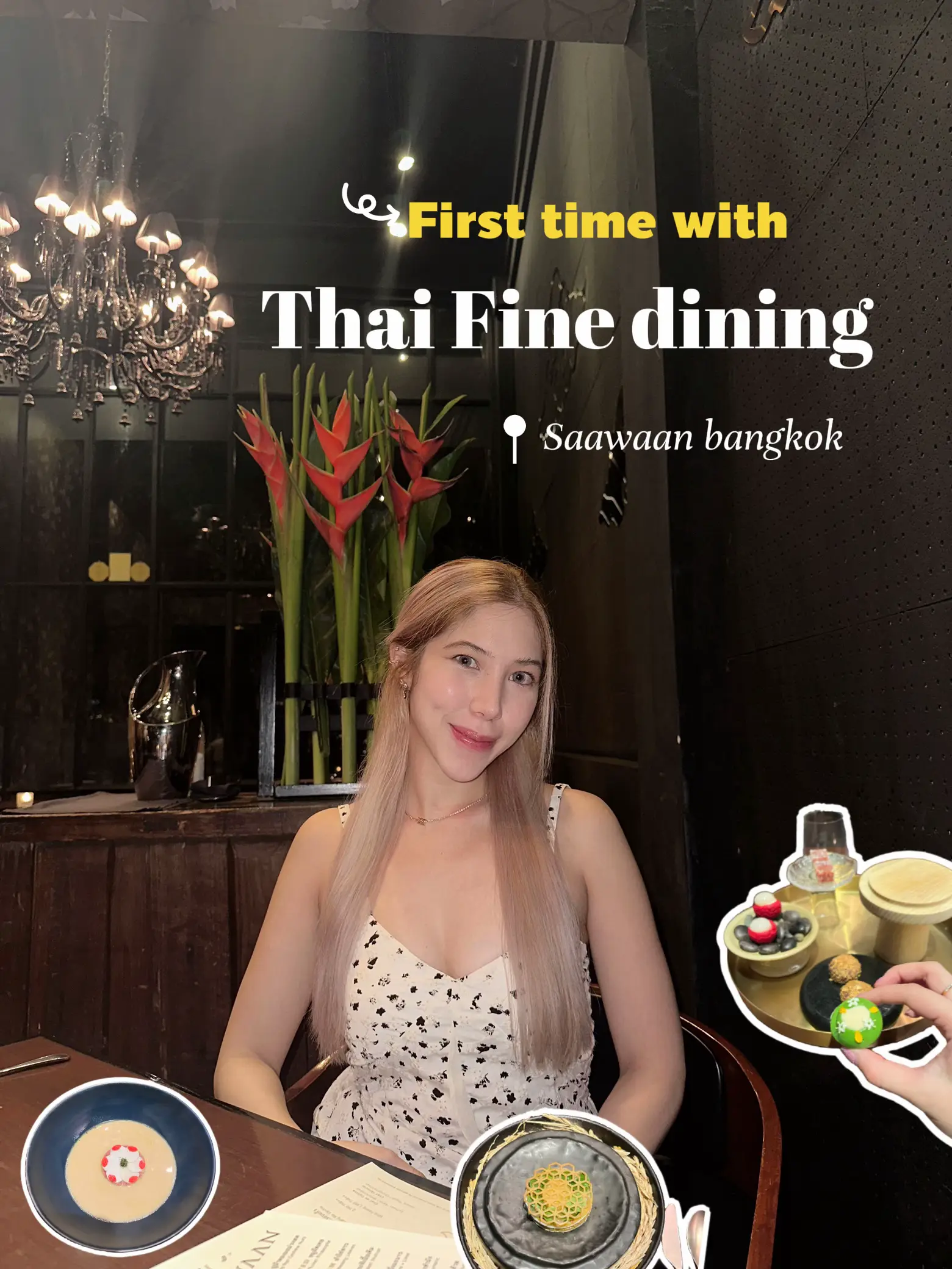 มาทานร้านอาหาร Thai Fine dining ในกรุงเทพ 🍽️ | แกลเลอรีที่โพสต์โดย Mook Tanyaporn | Lemon8
