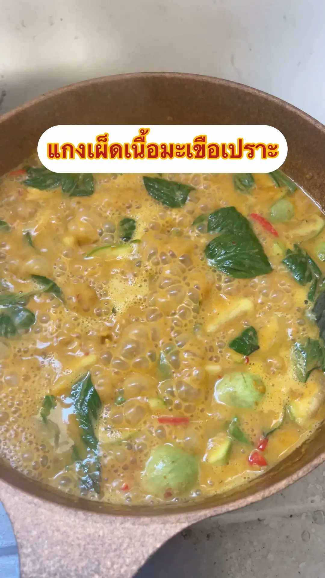 แกงเผ็ดเนื้อมะเขือร้อนๆจ้า | วิดีโอที่เผยแพร่โดย Pak Series | Lemon8
