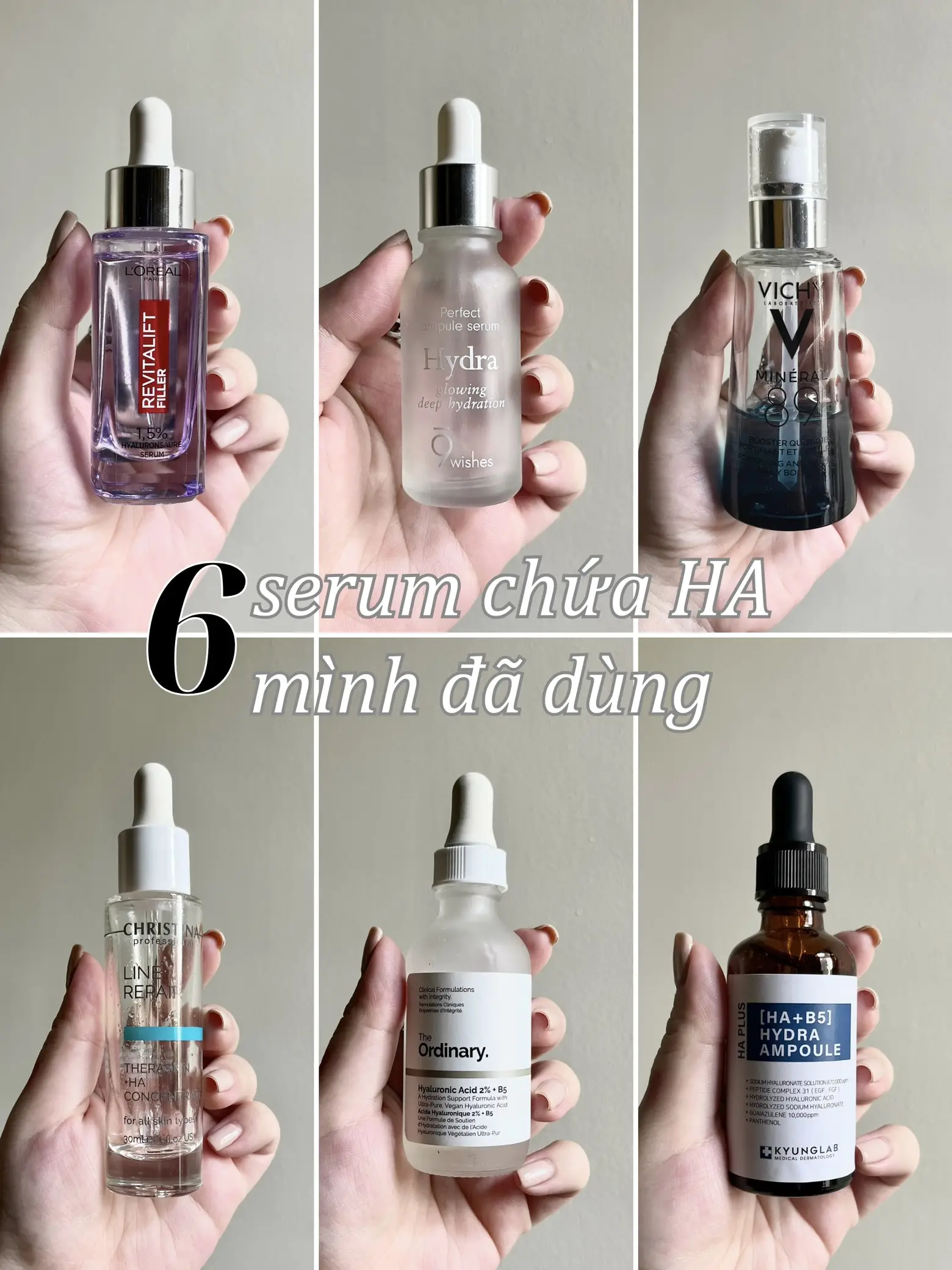 Top 6 serum HA mình đã dùng | Bộ sưu tập do Minh Anhh đăng | Lemon8