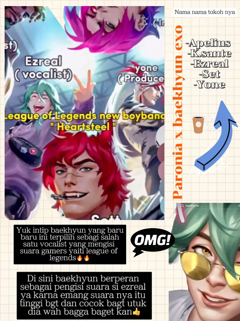 Think u should know about baekhyun x ezreal🔥 | Galeri diposting oleh Yoranatina_park | Lemon8