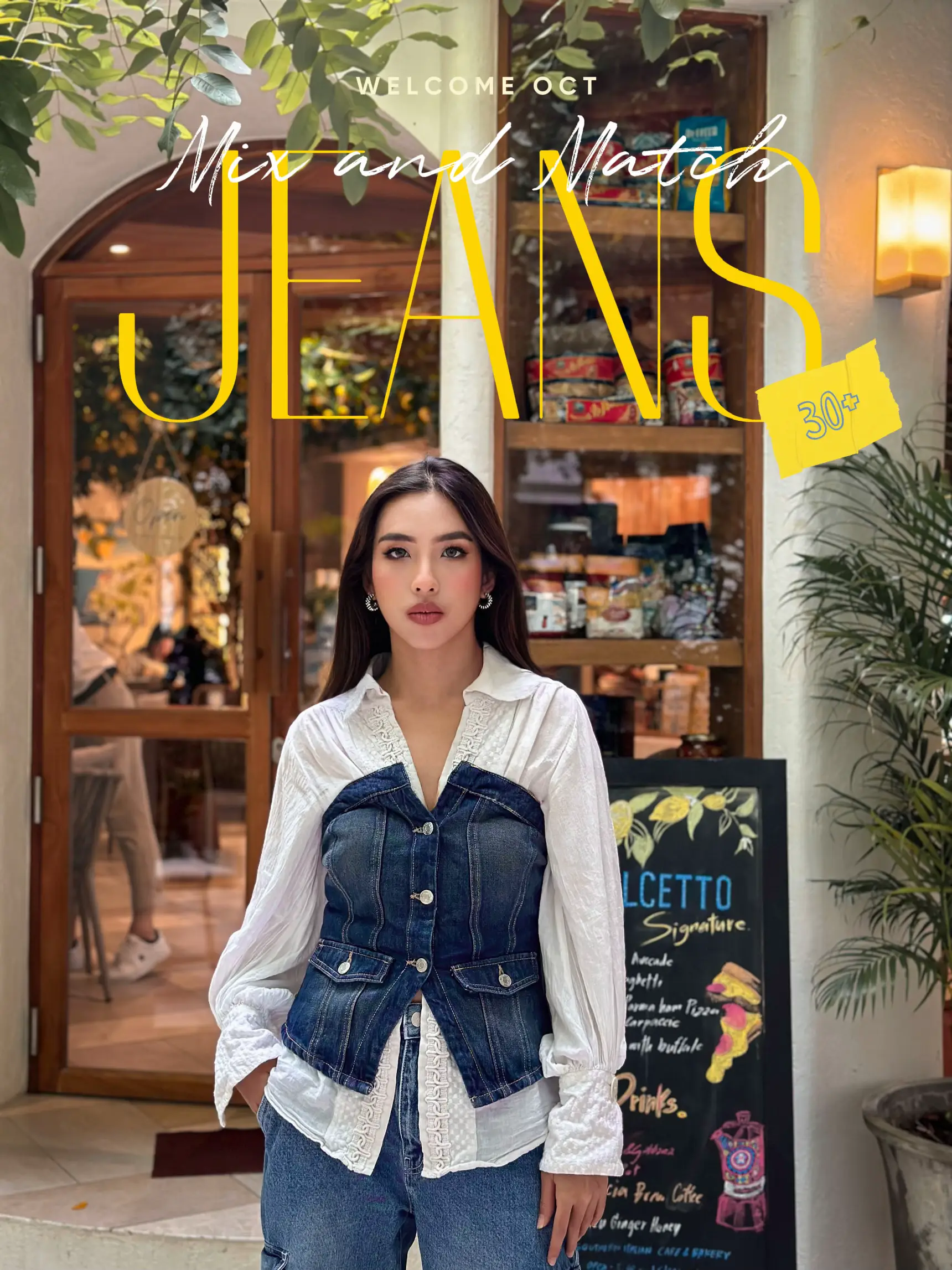 👖 Mix & Match Jeans Style ในวันสบายๆ วัยไหนก็ใส่ได้! | แกลเลอรีที่โพสต์โดย Jun Imai | Lemon8