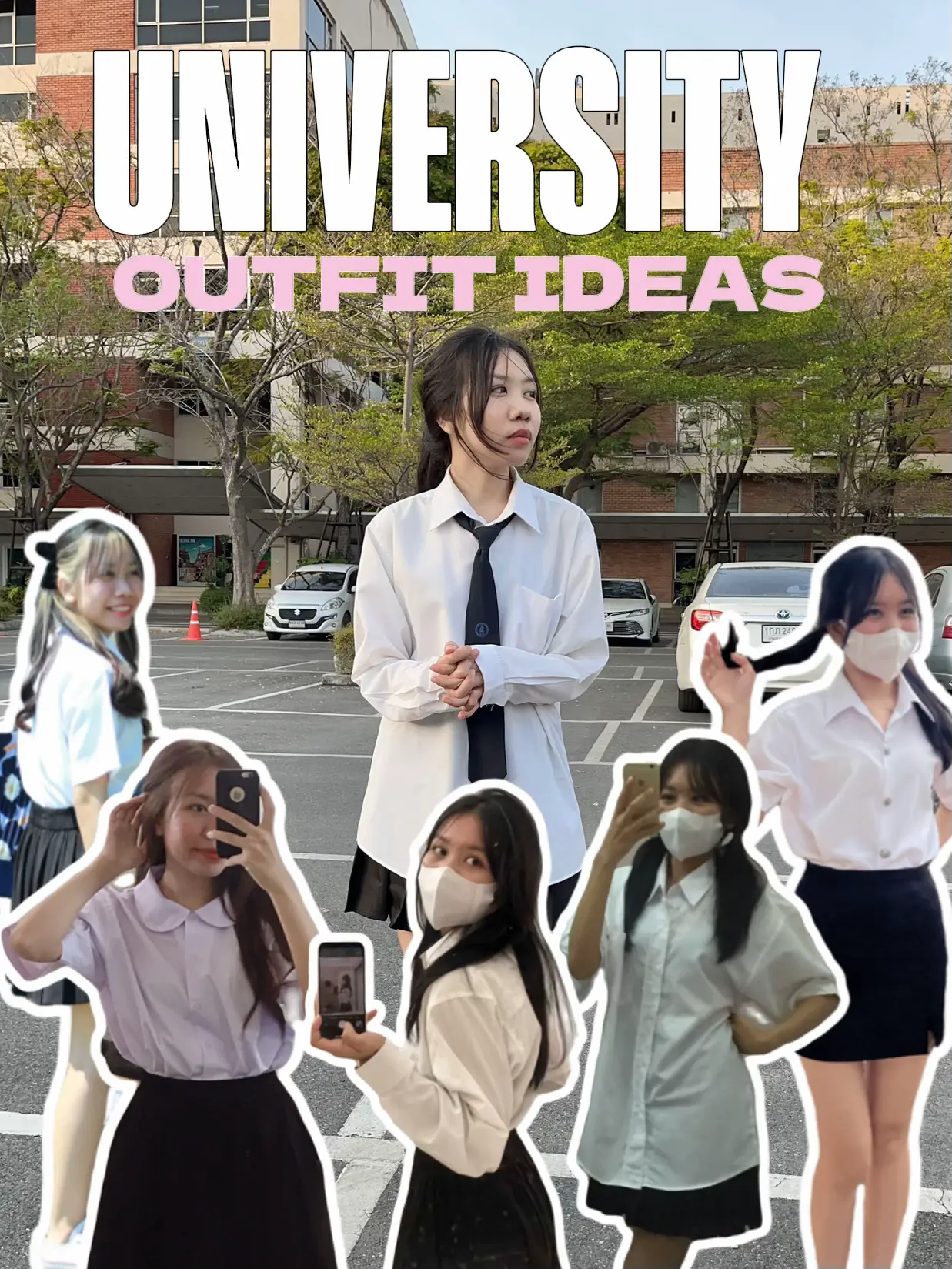 uni outfit ideas 🎒 | แกลเลอรีที่โพสต์โดย Kn | Lemon8