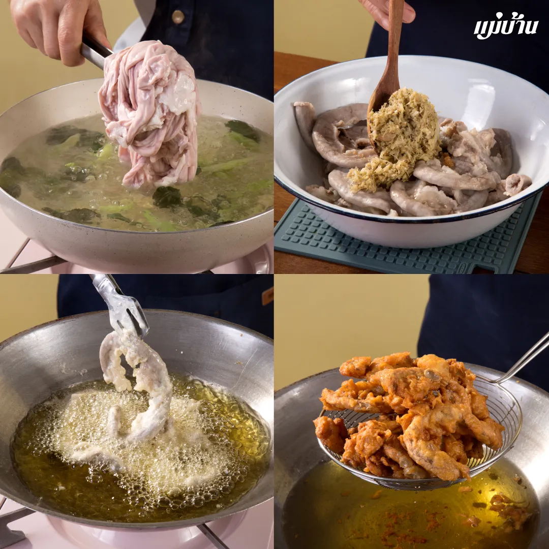 ไส้ทอดใบมะกรูด กรอบอร่อย หอมกลิ่นสมุนไพร 🥗🥣🌿 | แกลเลอรีที่โพสต์โดย Maeban-แม่บ้าน | Lemon8