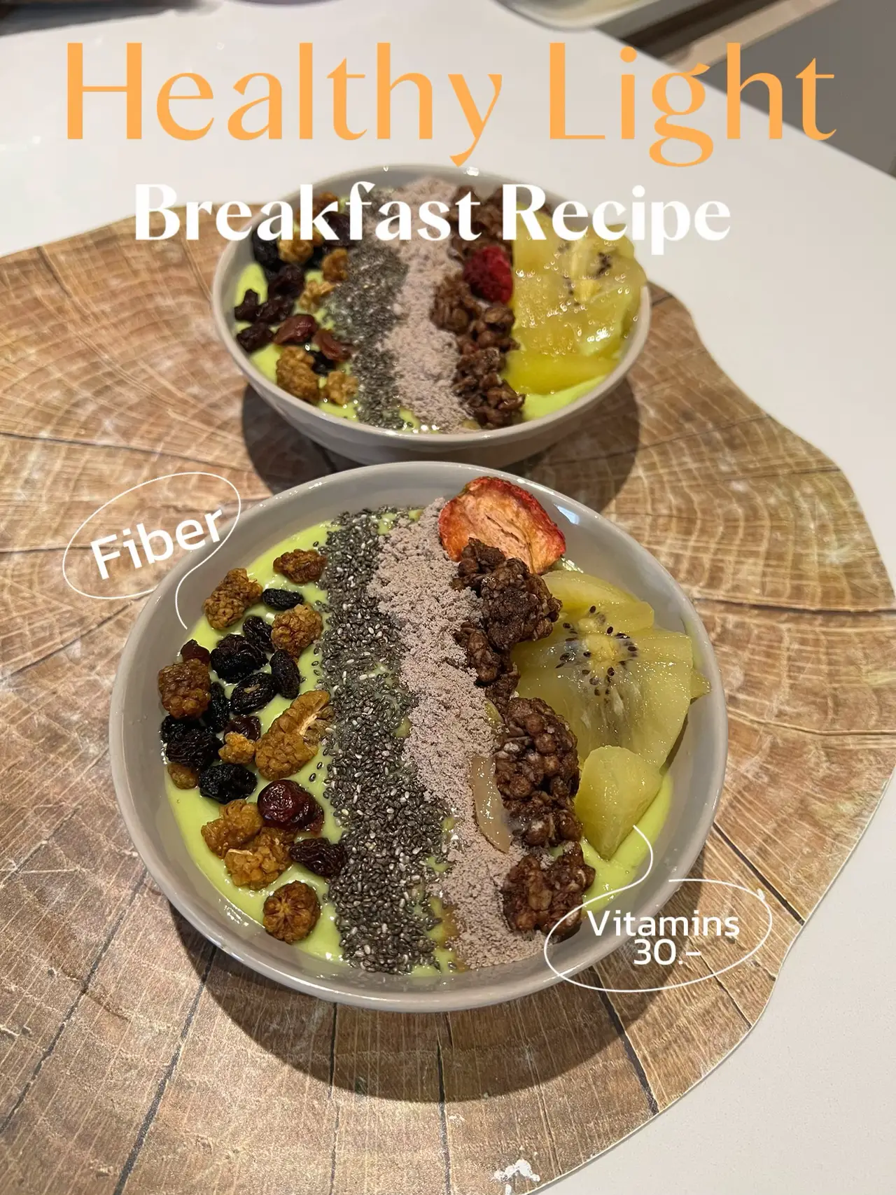 Healthy Light Breakfast Recipe [Smoothie Bowl] | แกลเลอรีที่โพสต์โดย ...