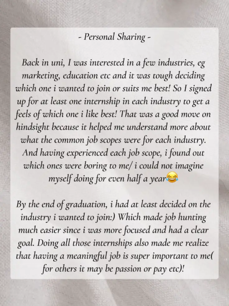 Career Talk: How I Decided That My Job Suits Me! | Gallery posted by ...