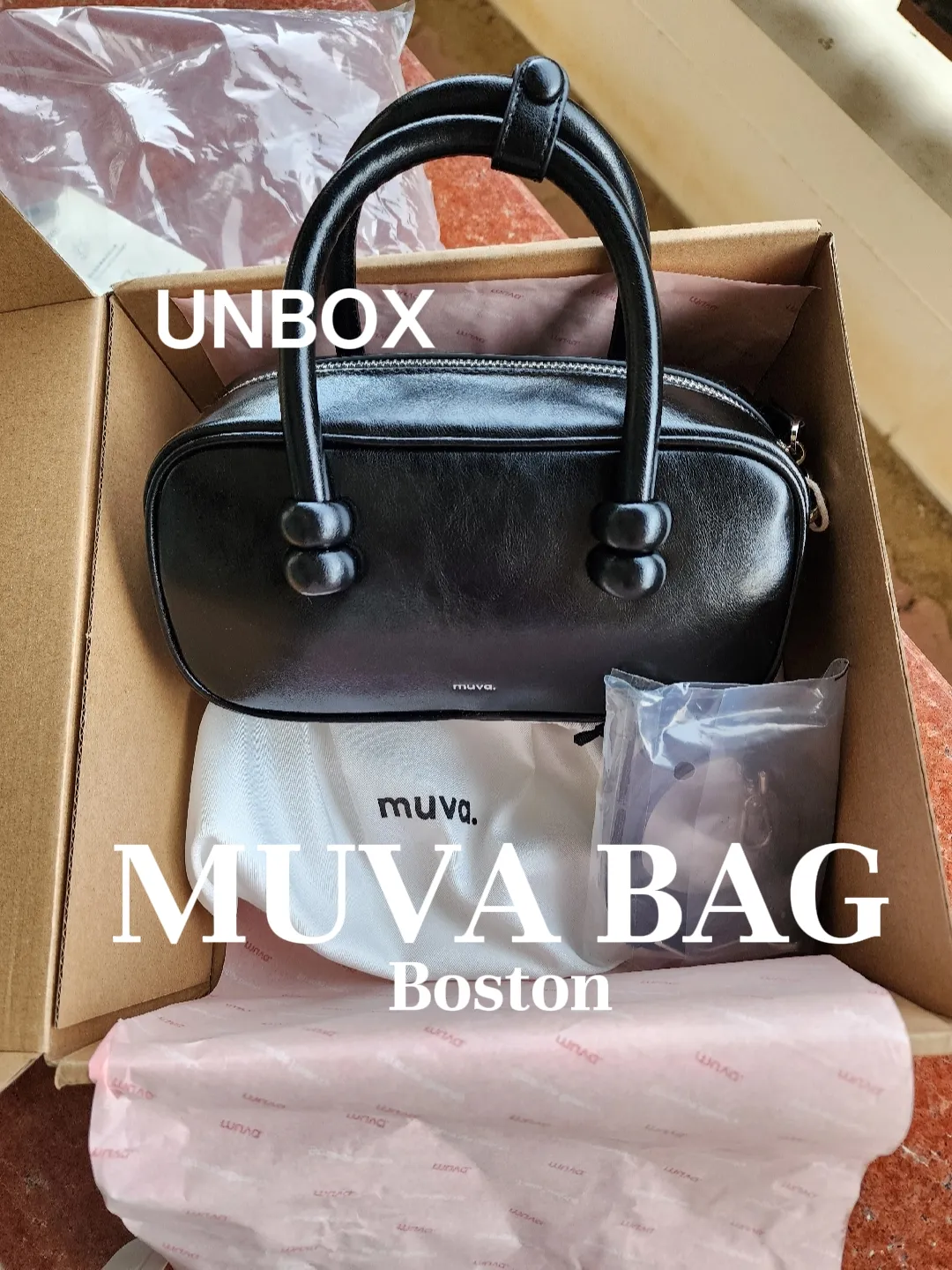 Unbox MUVA BAG รุ่น BOSTON สุดฮิต | วิดีโอที่เผยแพร่โดย bowbonita | Lemon8