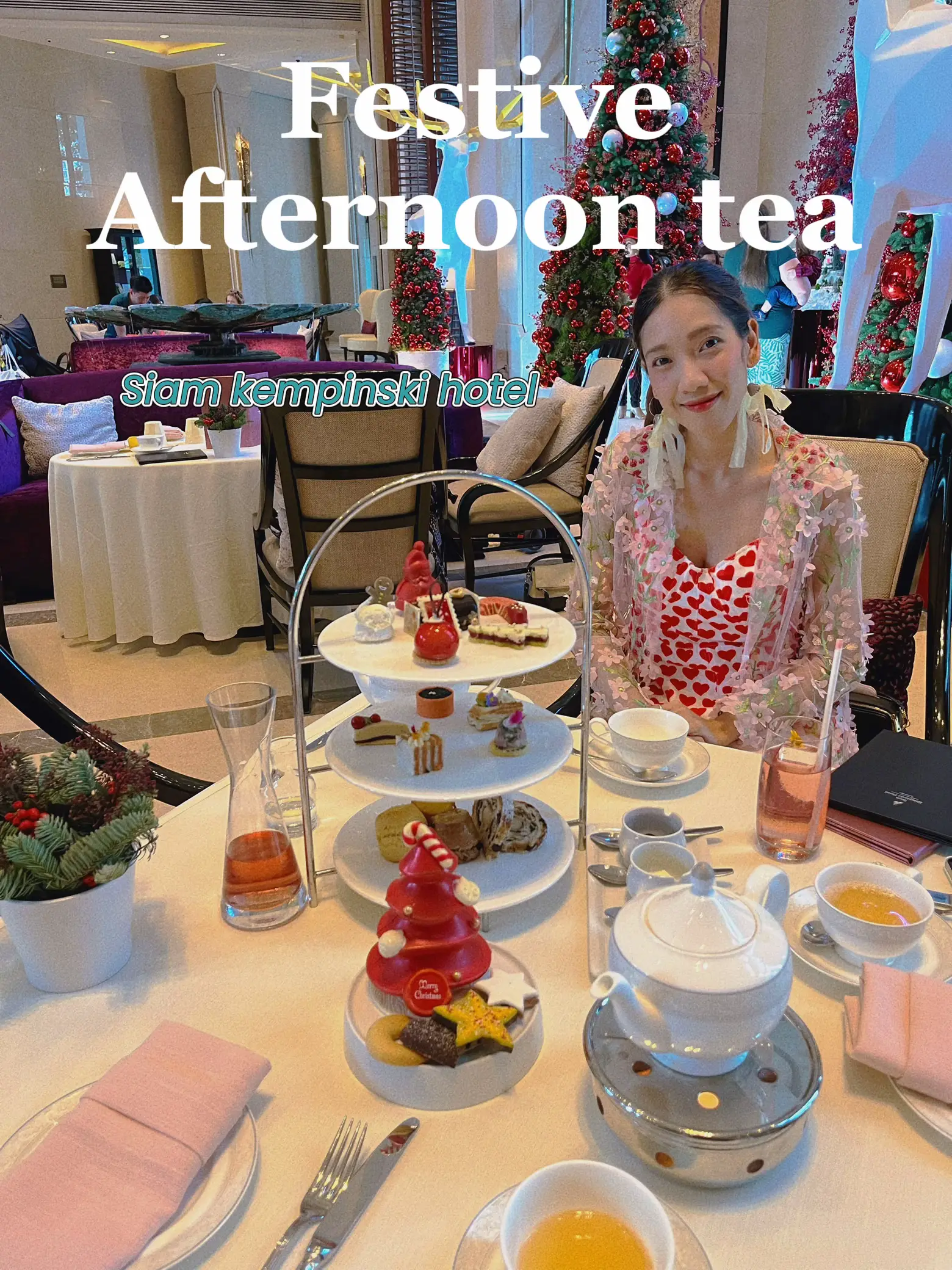 🫖 Festive Afternoon tea 🍰 โรงแรม siam kempinski | แกลเลอรีที่โพสต์โดย ...
