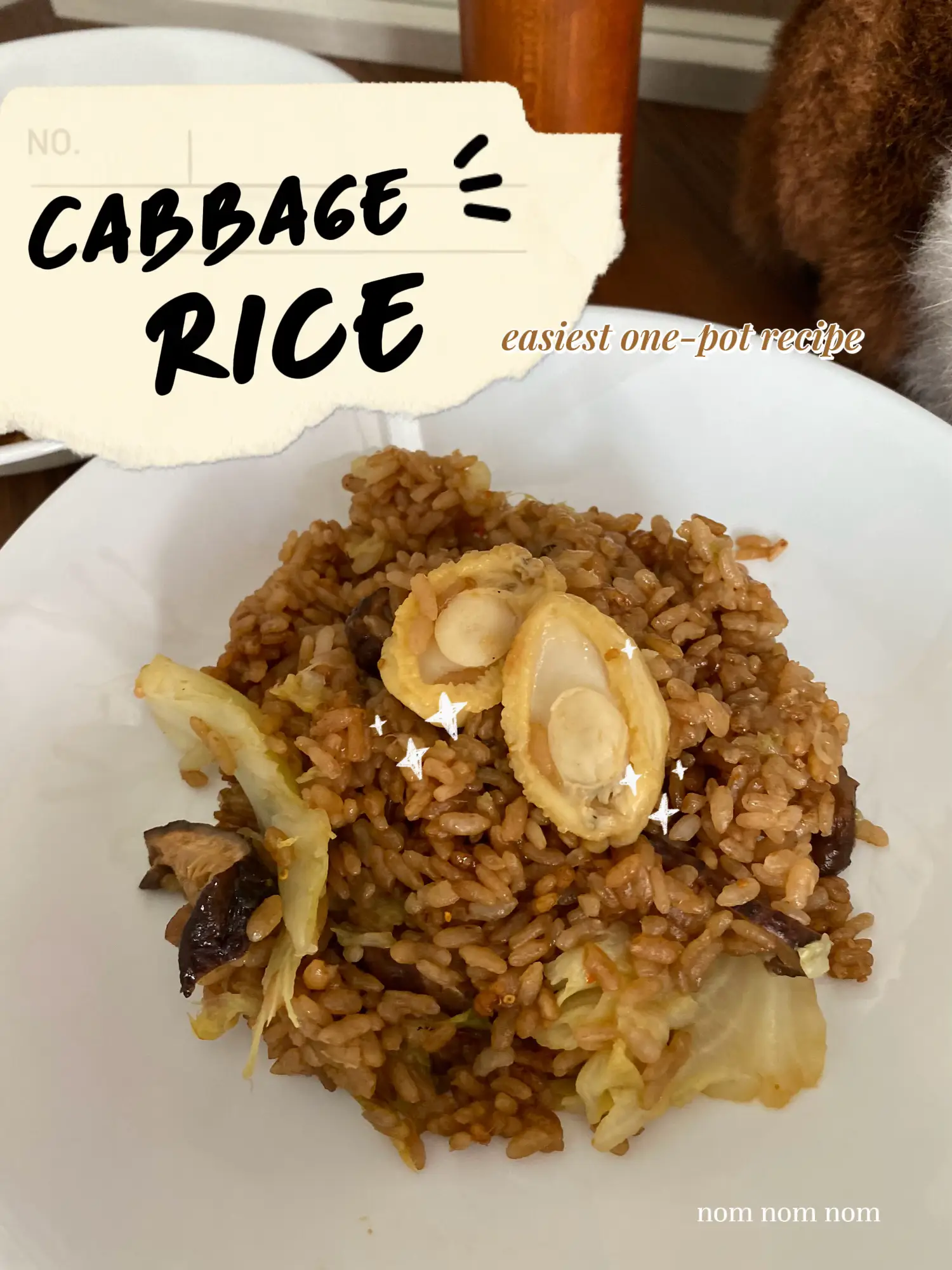 one-pot ricecooker cabbage rice 🥬🍚 | Gallery posted by rachel? | Lemon8