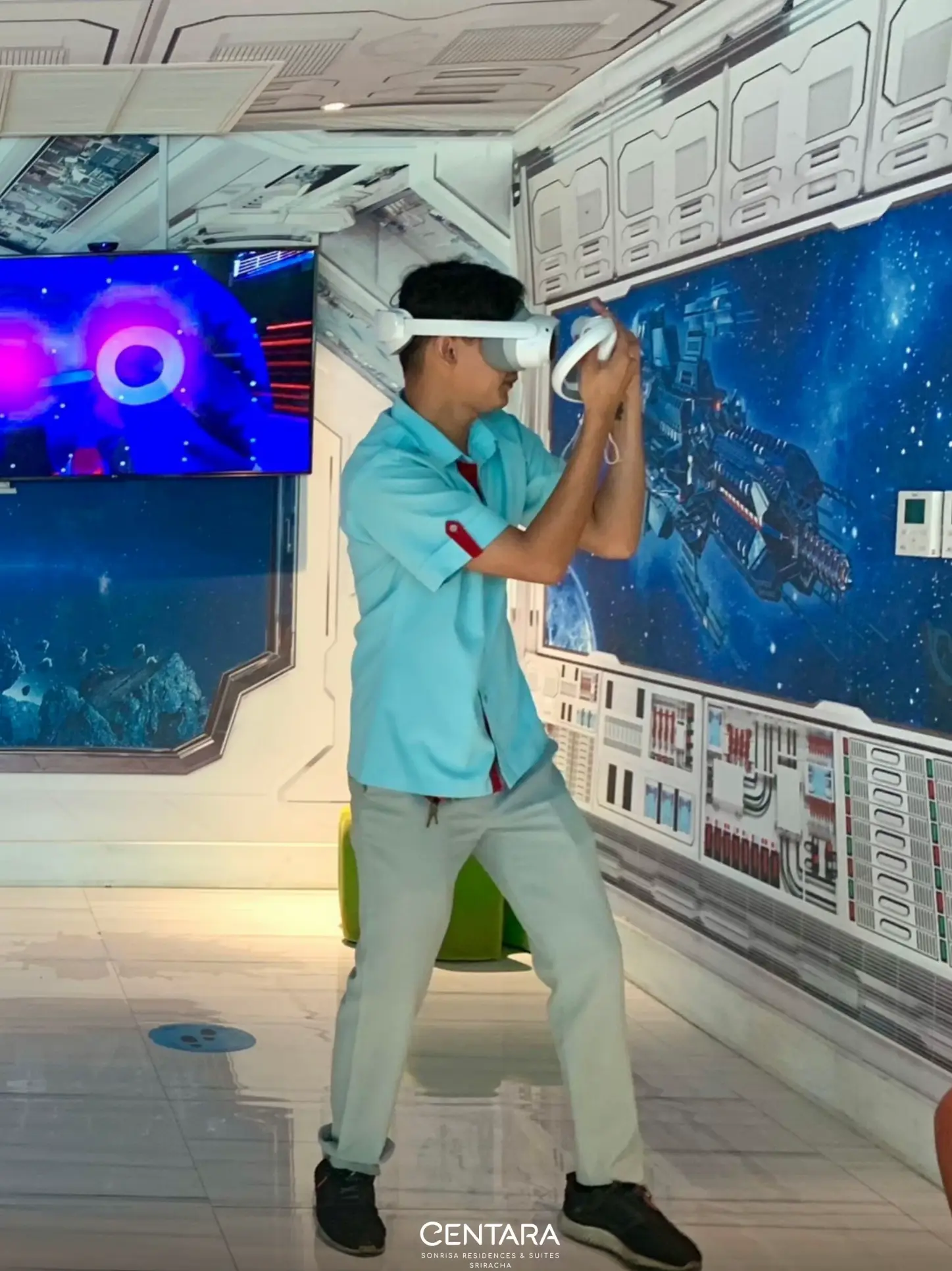 👾Boo, the fun line, can't miss the VR game. | Gallery posted by Centara Sonrisa | Lemon8