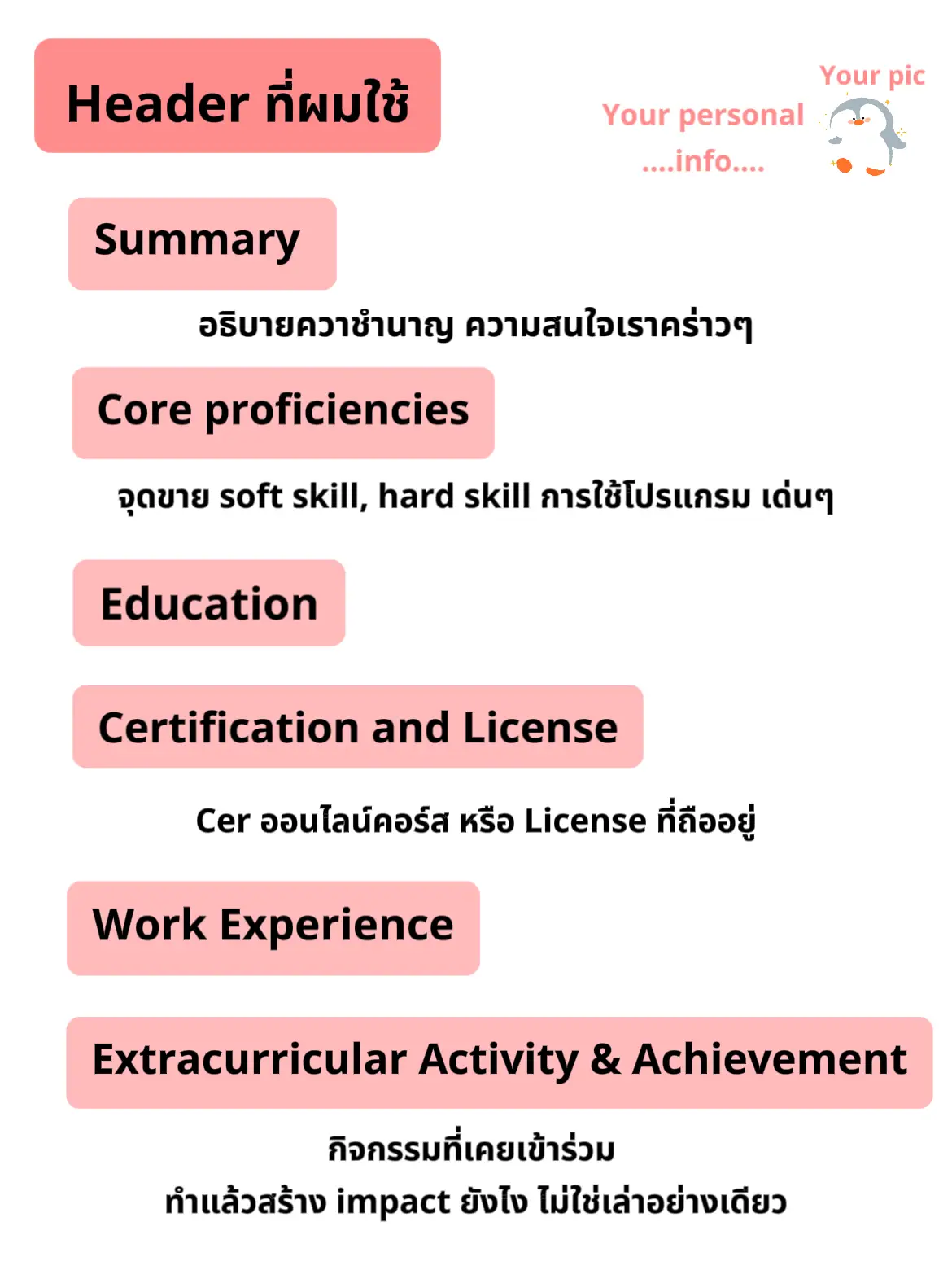 เขียนประสบการณ์ใน Resume ยังไงให้ปัง | แกลเลอรีที่โพสต์โดย AIRA | Lemon8