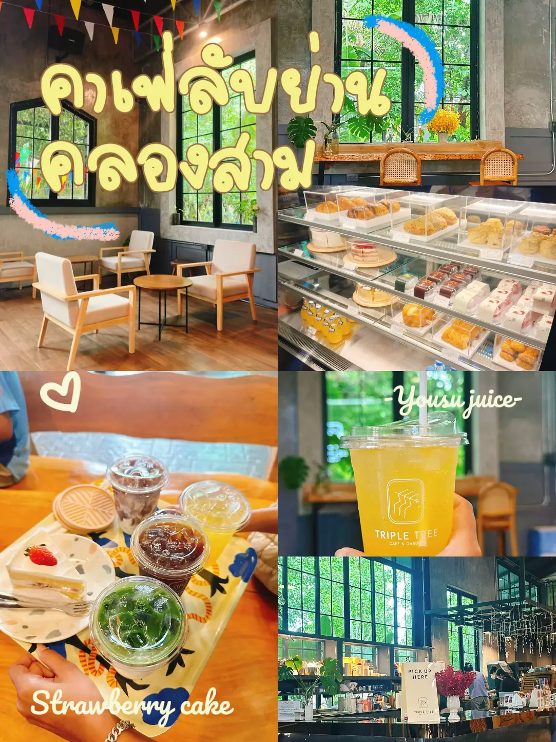 คาเฟ่ลับ Triple Tree cafe&Garden k.3 | แกลเลอรีที่โพสต์โดย BuBee | Lemon8
