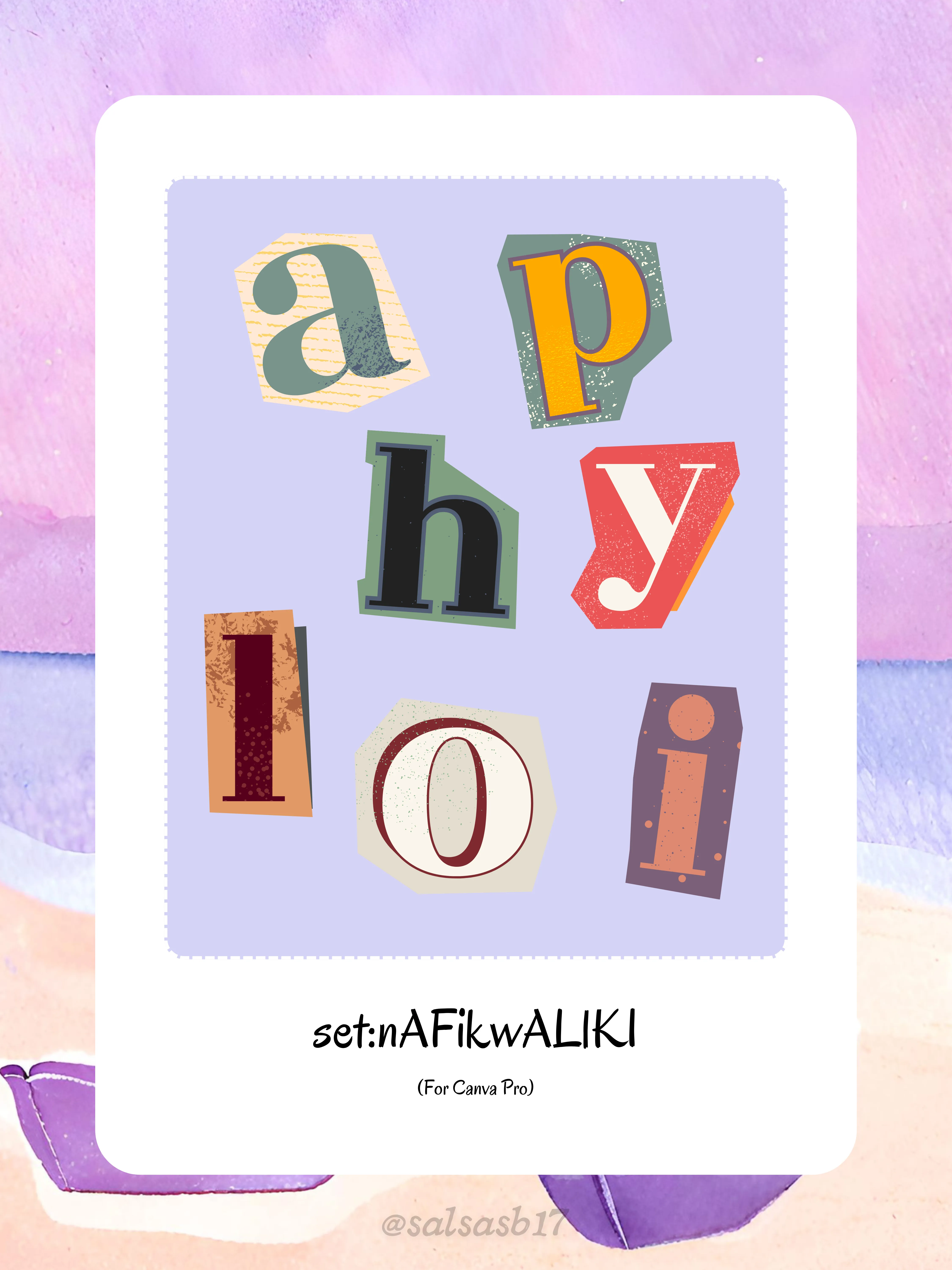 Aesthetic Letters on Canva | Galeri diposting oleh Salsa 𐙚 | Lemon8