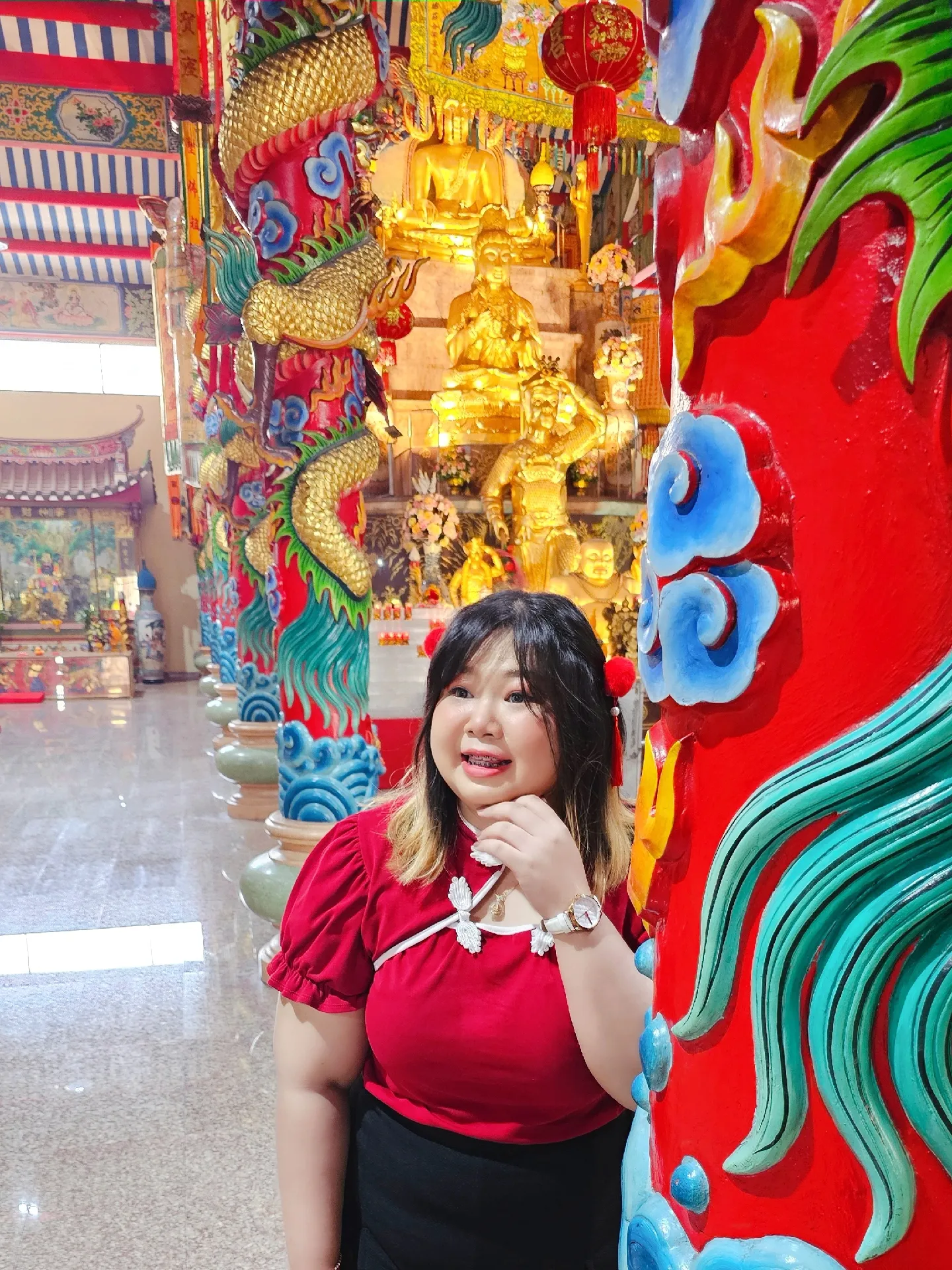 มุมถ่ายรูปรับตรุษจีน + ขอพร ปังๆเฮงๆ 💗 | แกลเลอรีที่โพสต์โดย Boboo.chanel | Lemon8