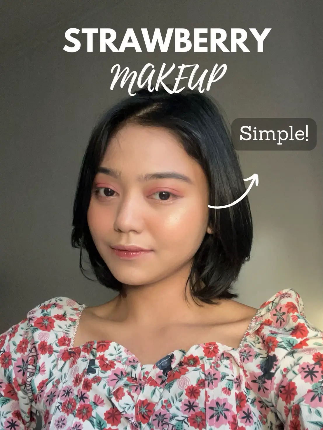 STRAWBERRY MAKE UP TREND | Galeri diposting oleh Alfinaays | Lemon8