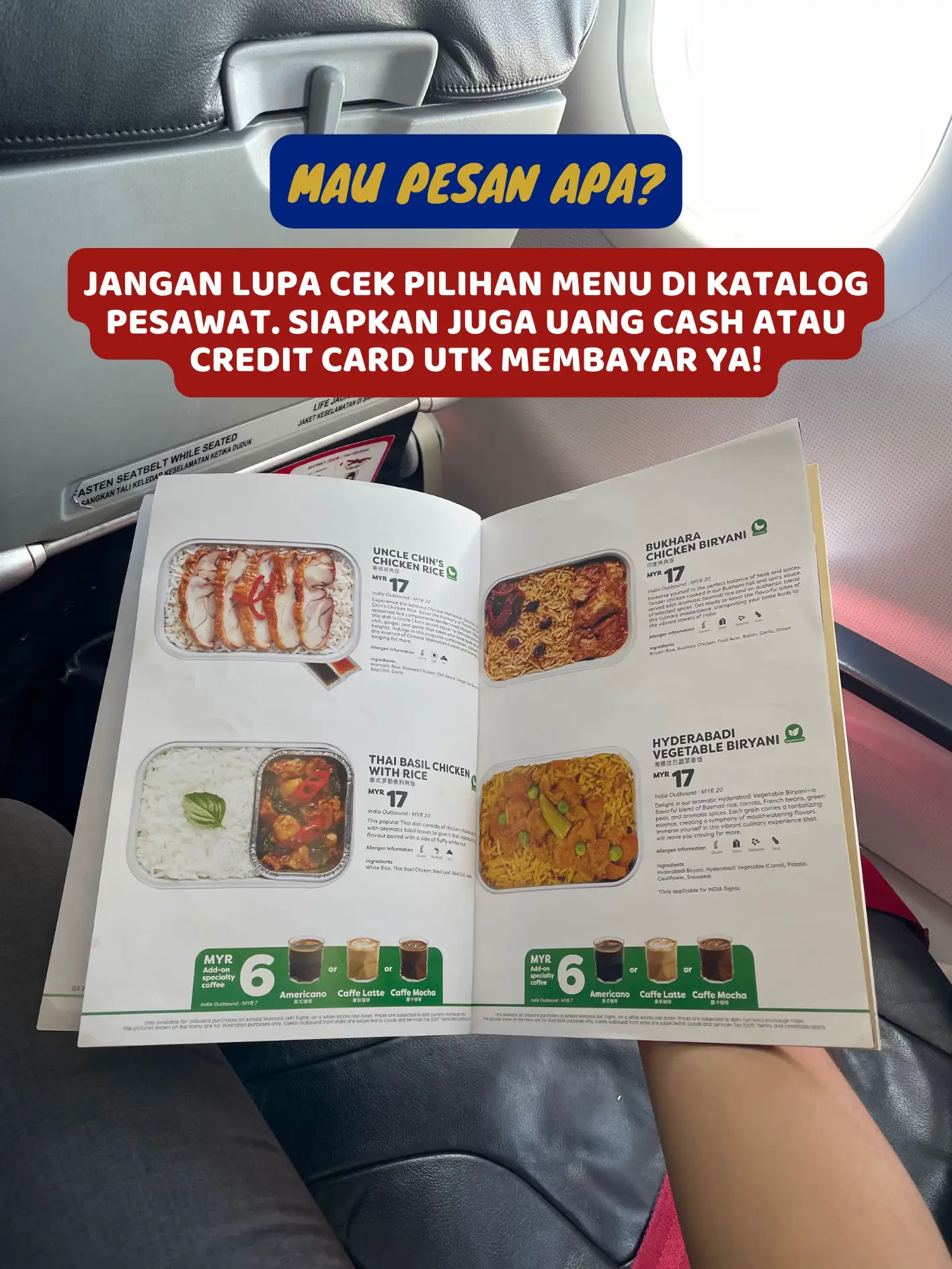 HIDDEN MENU! TUTORIAL PESAN MAKAN DI PESAWAT! ️🍽️ | Galeri diposting oleh Deckytri_id | Lemon8