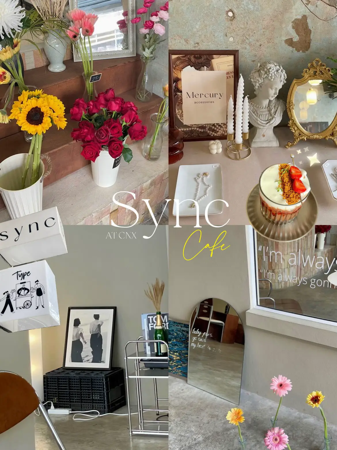 Sync cafe คาเฟ่เชียงใหม่ ย่านช้างม่อย💐🌷🌟 | แกลเลอรีที่โพสต์โดย PK | Lemon8