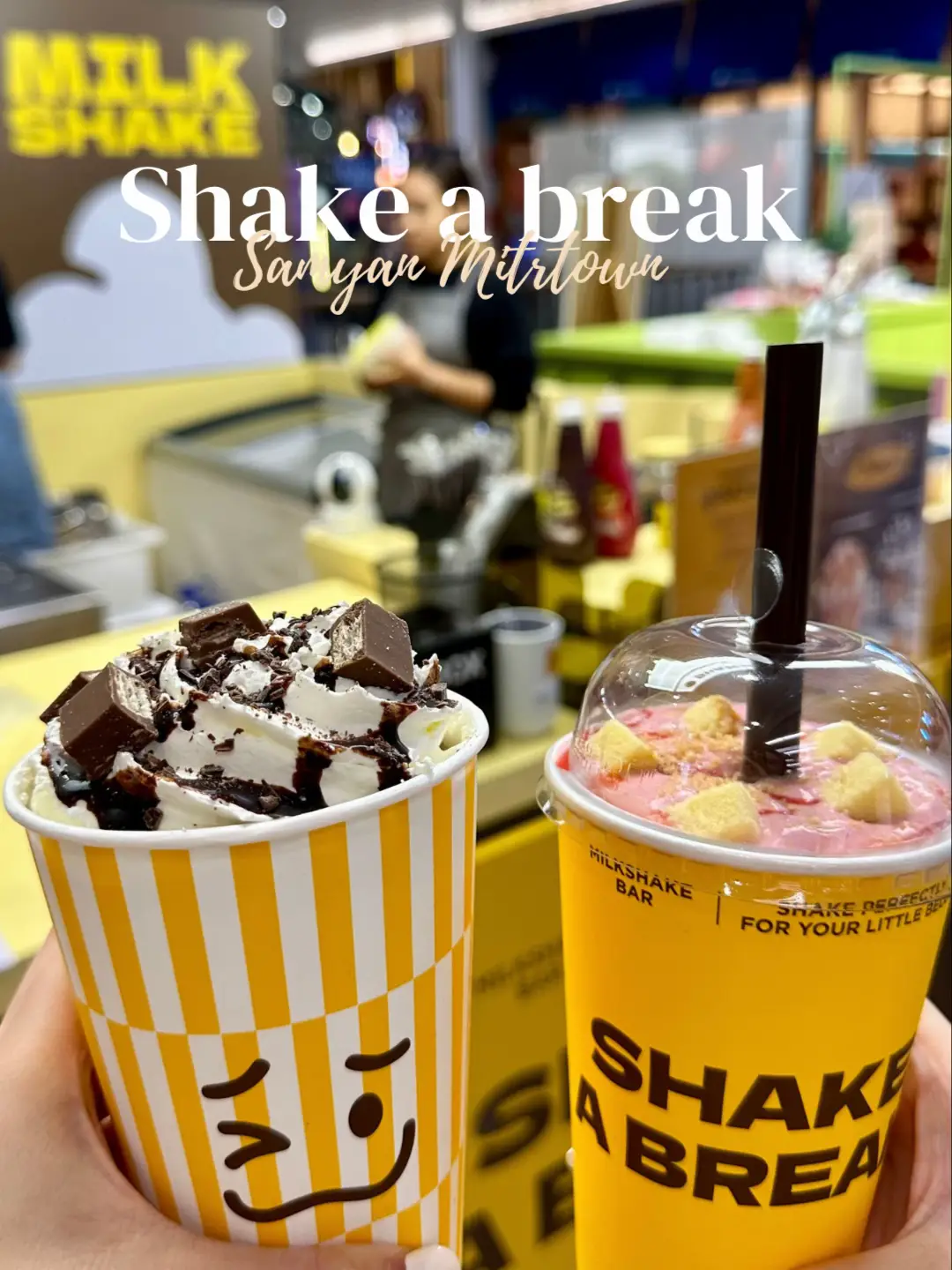 Shake a break🥤 ร้าน milk shake ใหม่เปิดที่สามย่านมิตรทาวน์ | แกลเลอรีที่โพสต์โดย ...