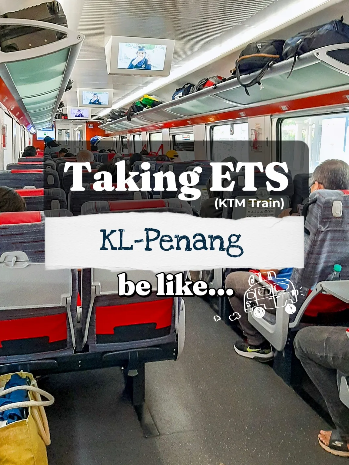 (KL-Penang) I Travelled 4-hour on 🚉KTM Train | Galeri disiarkan oleh ...
