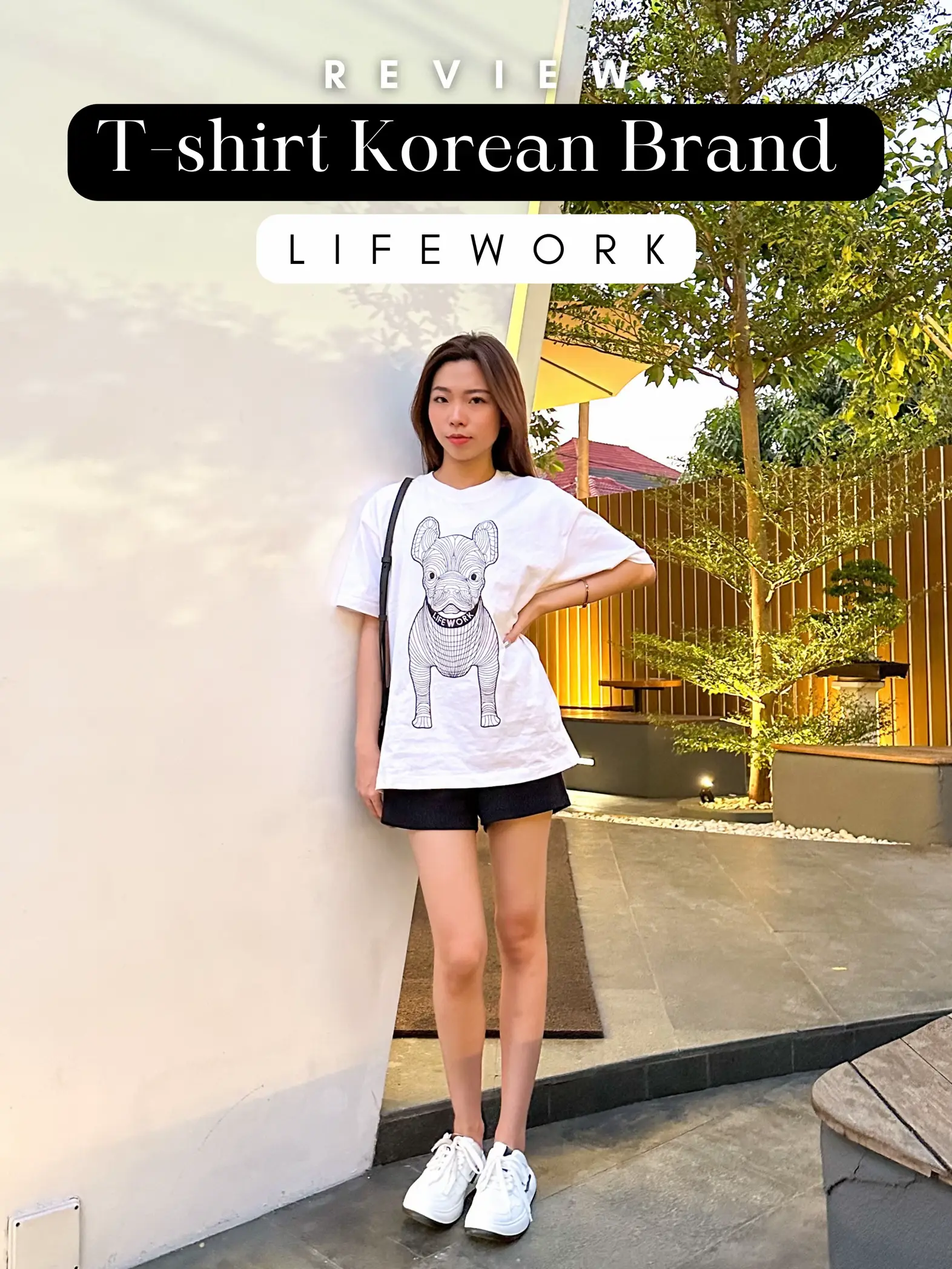 Review t-shirt Korean brand Lifework!🖤 | Galeri diposting oleh Fibi☁️ ...