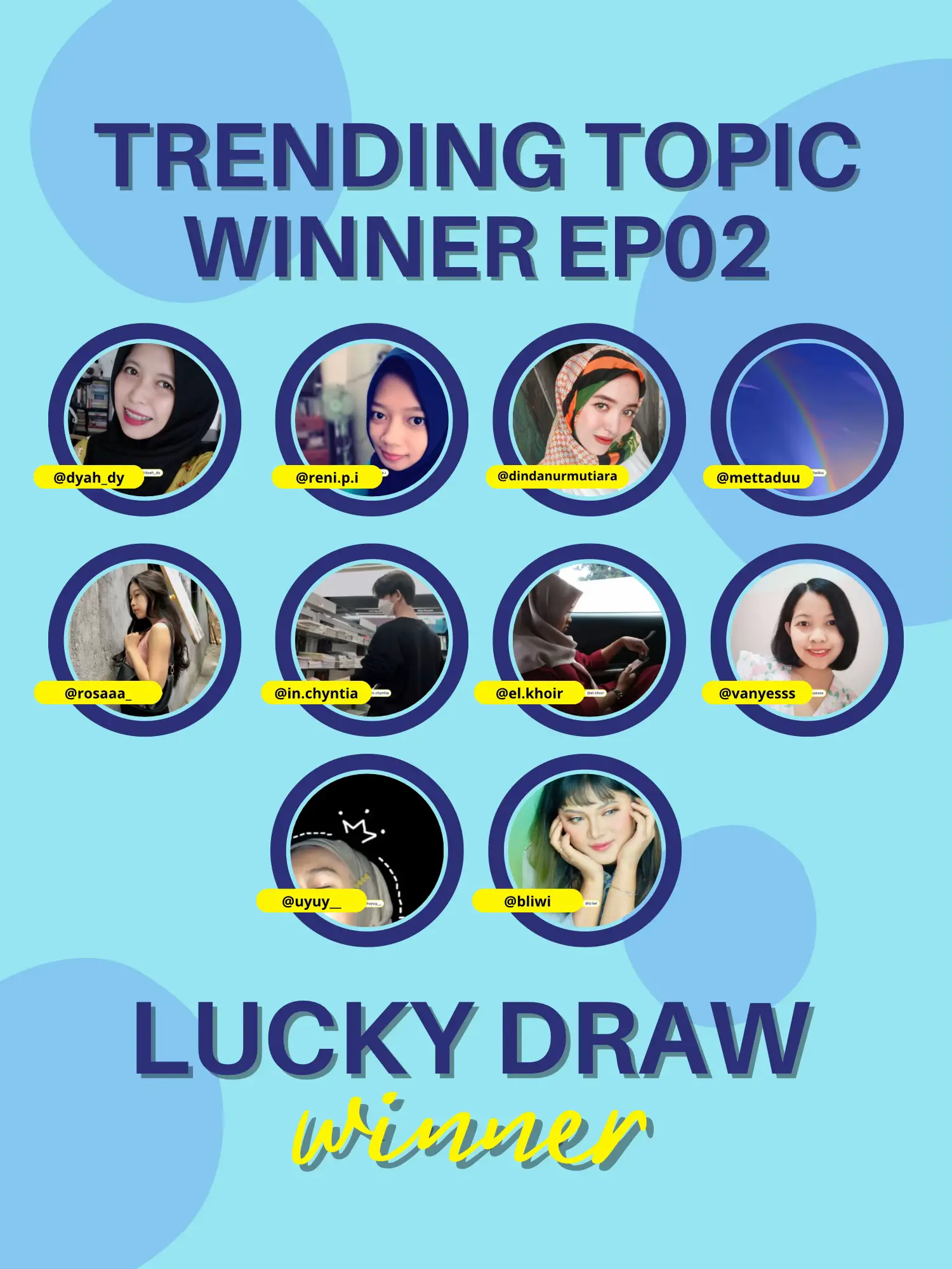 Trending Topic EP02: Winner Announcement 🥳 | Galeri diposting oleh Lemon8_ID | Lemon8