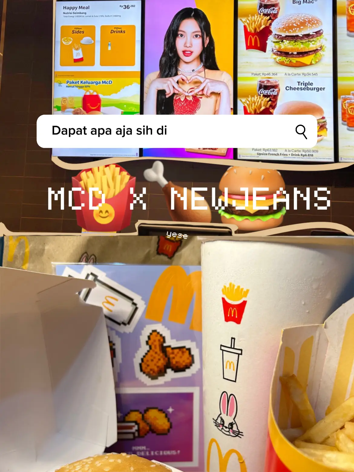 Mcd X Newjeans? Waww keren banget😍 | Galeri diposting oleh yese | Lemon8