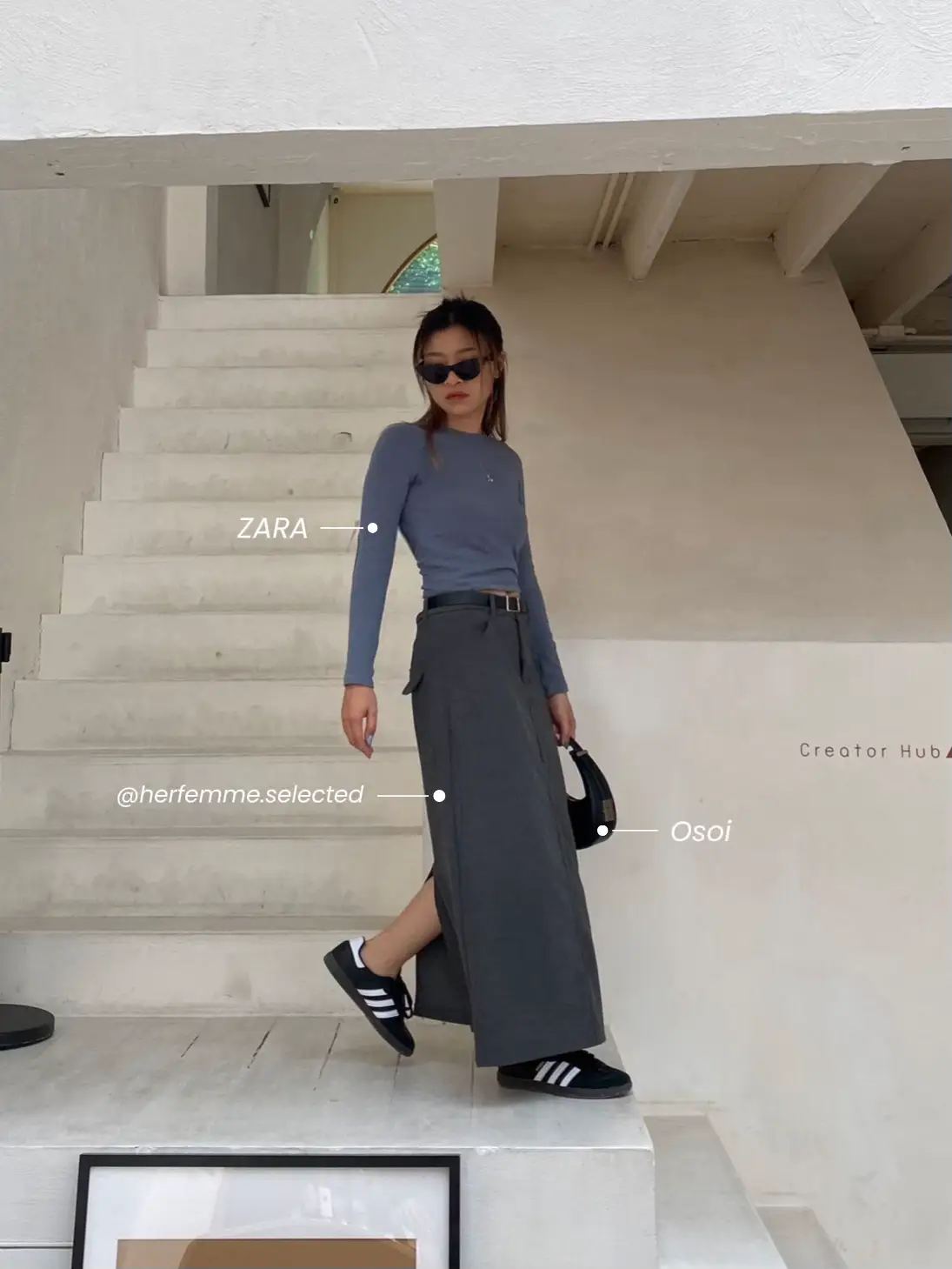 Samba Outfit Ideas👟Black Ver. แมตช์รองเท้าคู่โปรดรุ่นฮิต🖤 | แกลเลอรีที่ ...