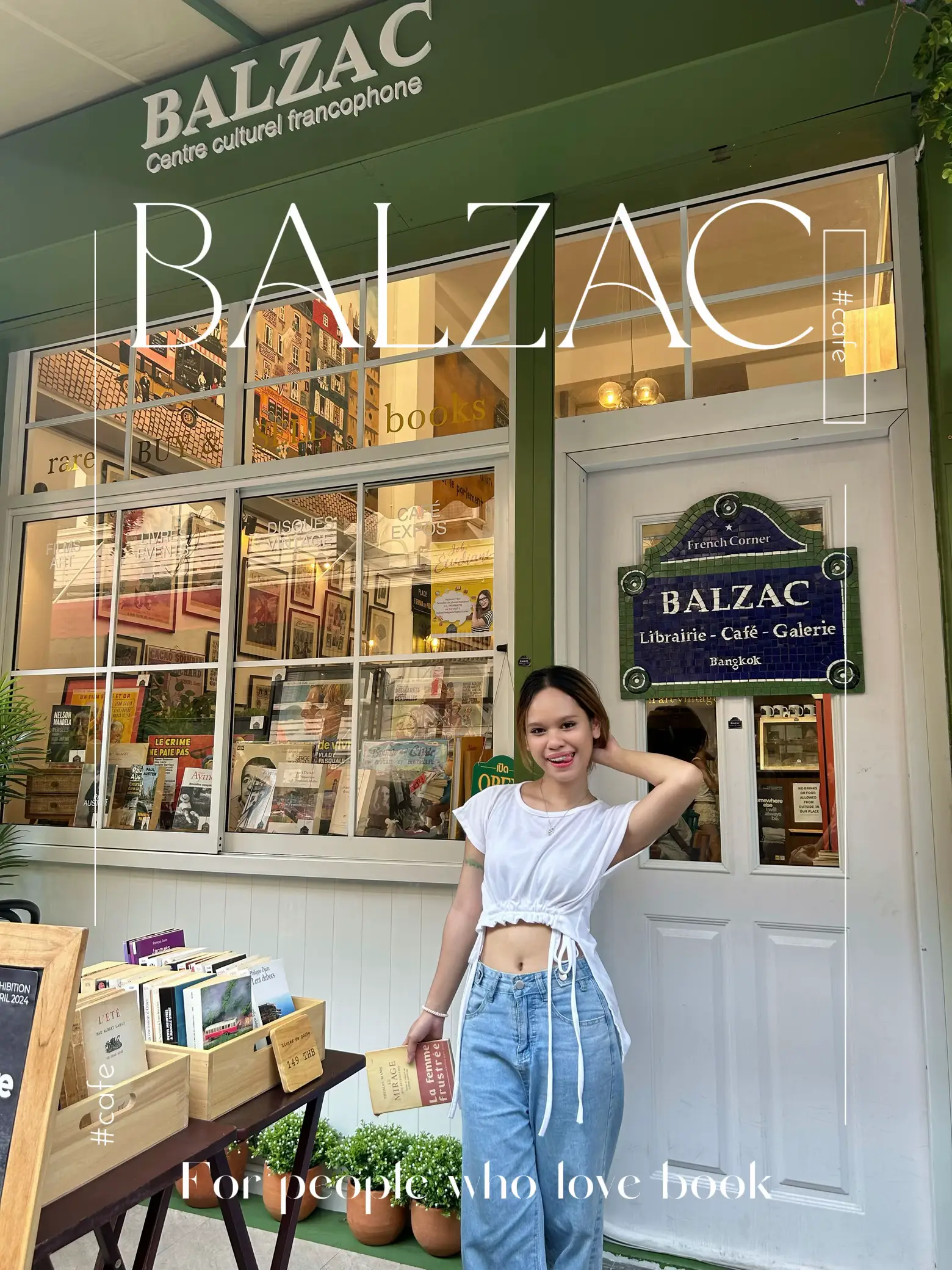 Balzac คาเฟ่สำหรับคนรักหนังสือสไตล์ฝรั่งเศส 📚 | แกลเลอรีที่โพสต์โดย gail | Lemon8