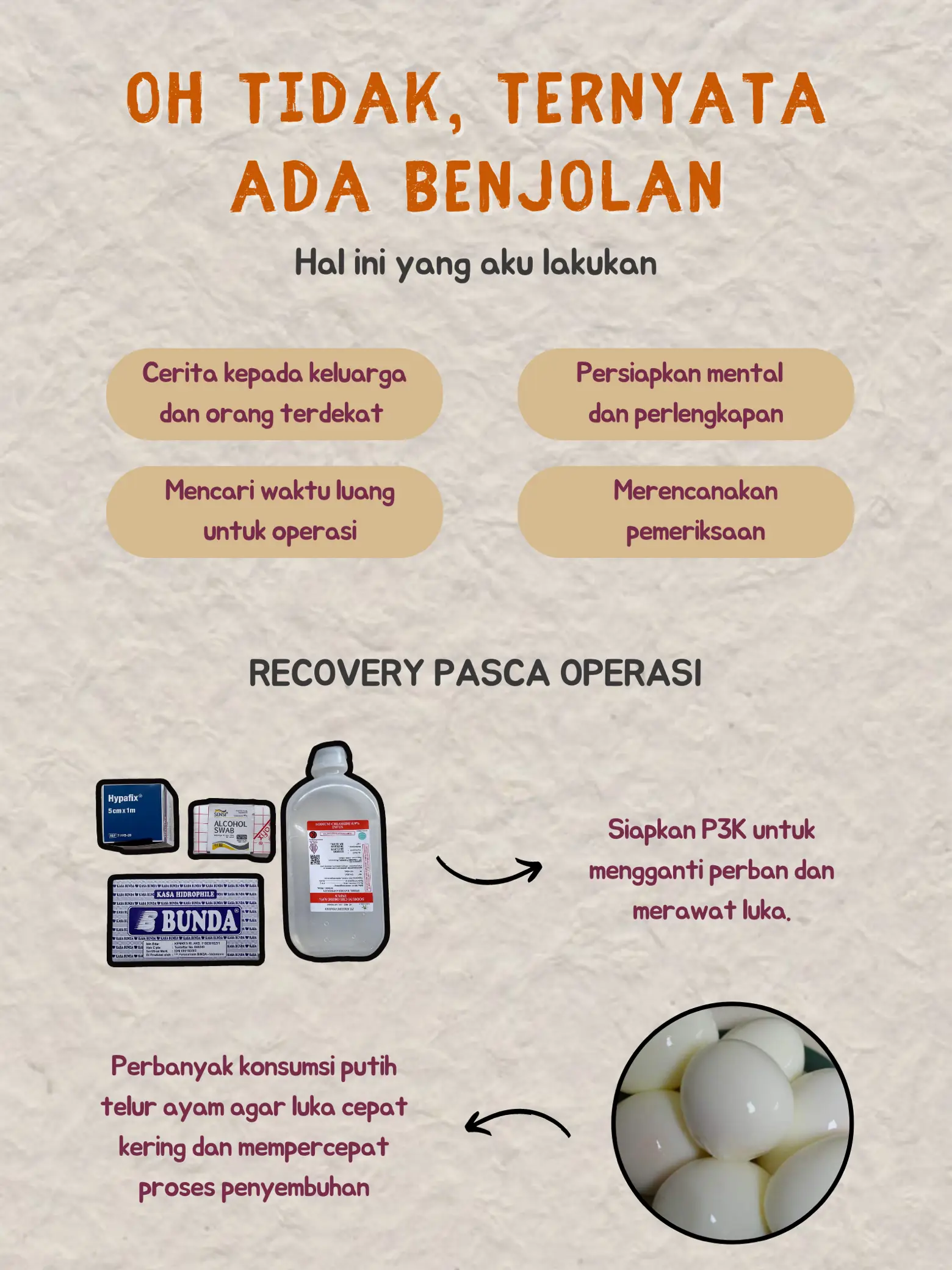 Pengalaman Menjalani Operasi Tumor PD🦠 | Galeri diposting oleh Embun ...