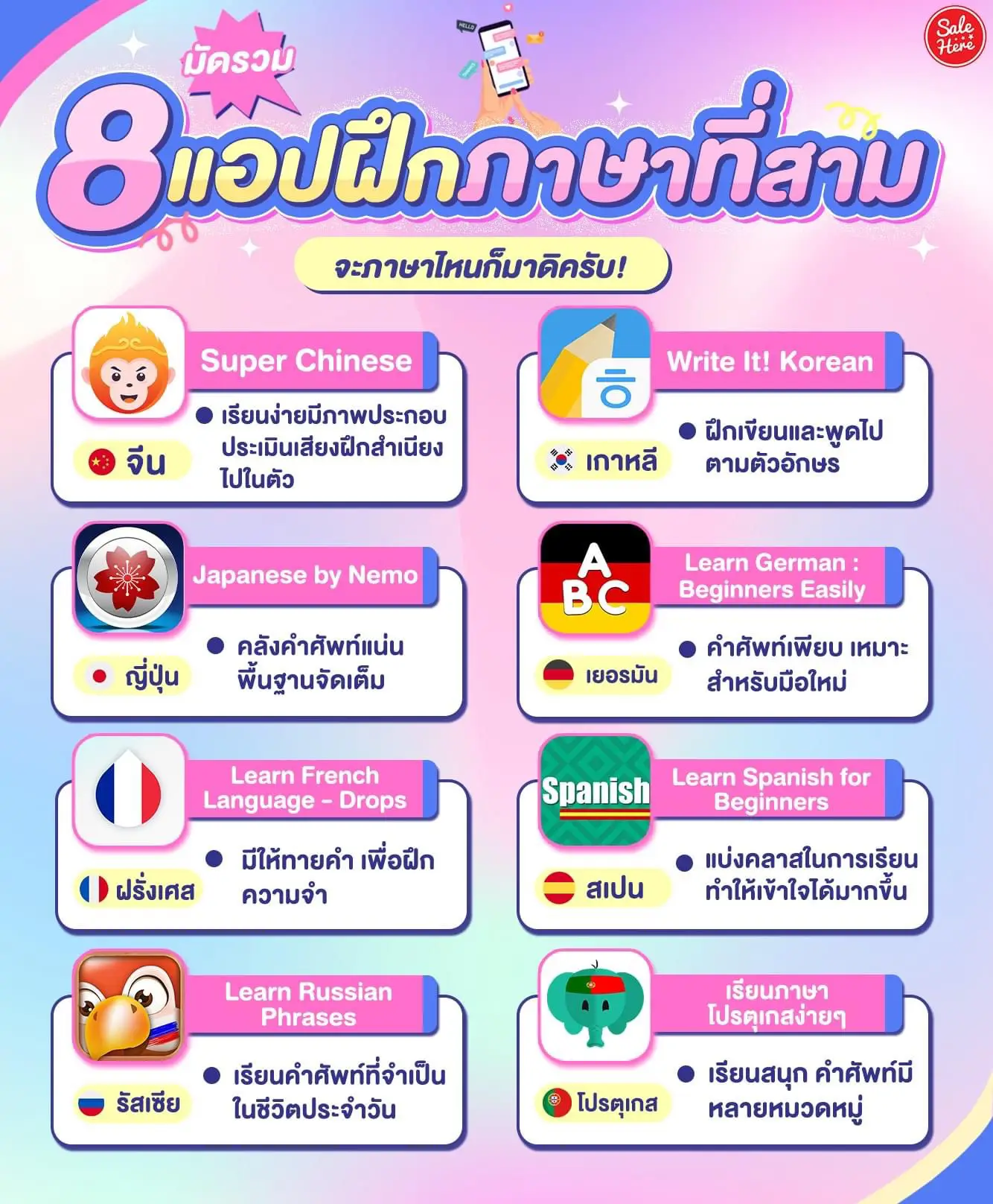 🤩A total of 8 third language training apps. Must be loaded on your phone.🥰 | Gallery posted by ...