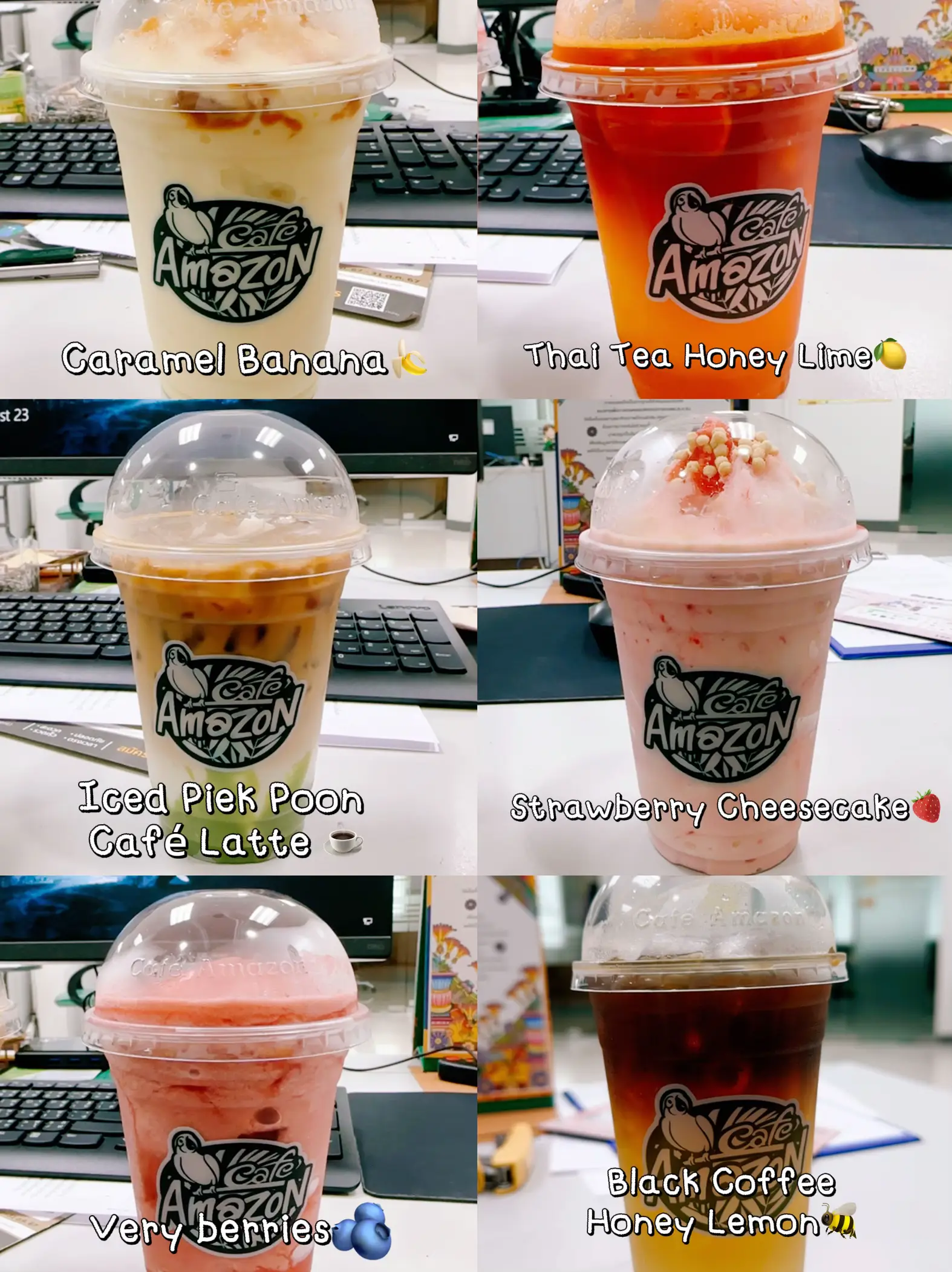 เมนูรับปีใหม่ 2568 จาก Café Amazon | แกลเลอรีที่โพสต์โดย Gam Srimook | Lemon8