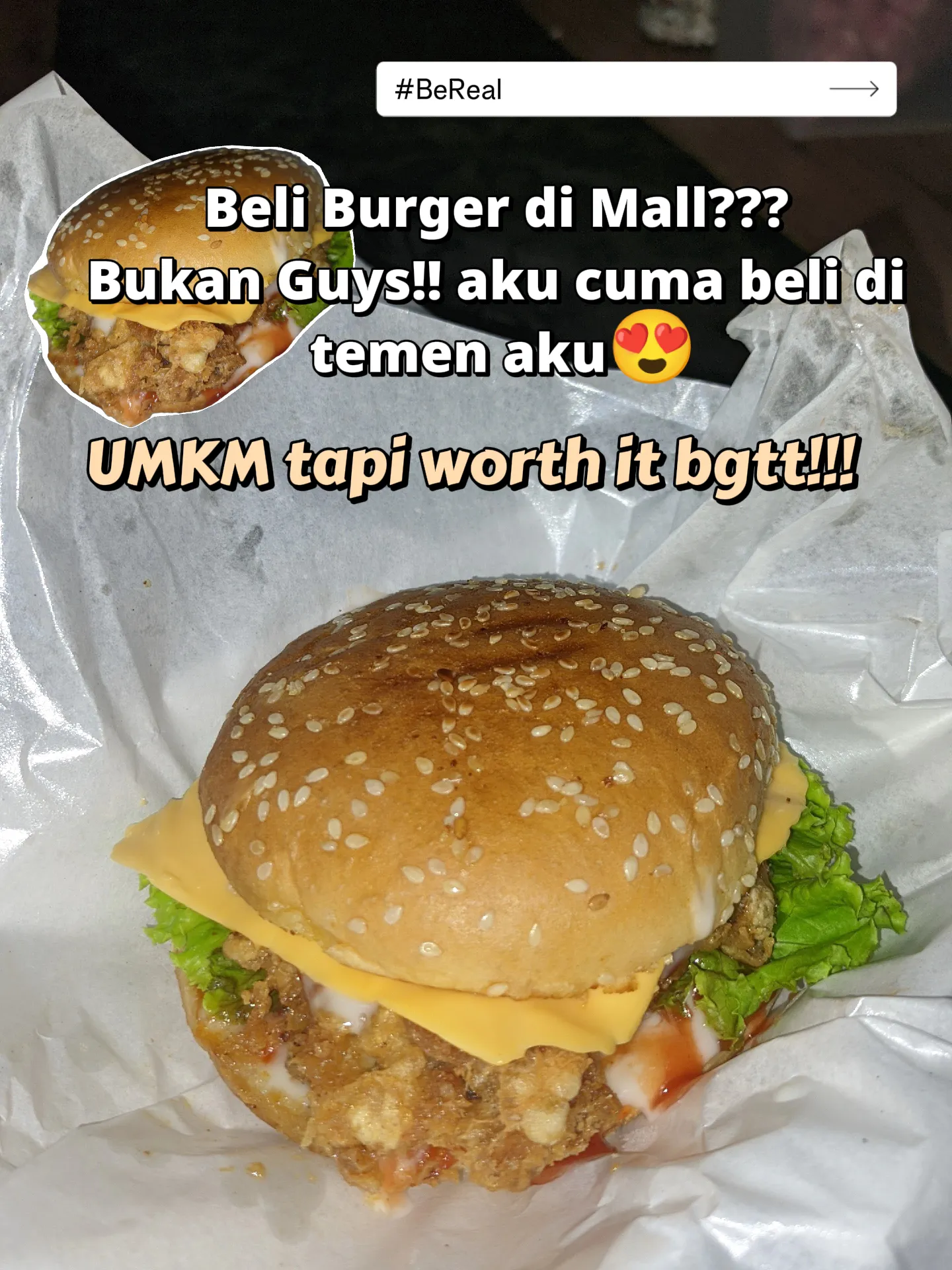 Beli Burger di Mall??? Bukan! Aku beli di... 😲😲😧 | Galeri diposting ...