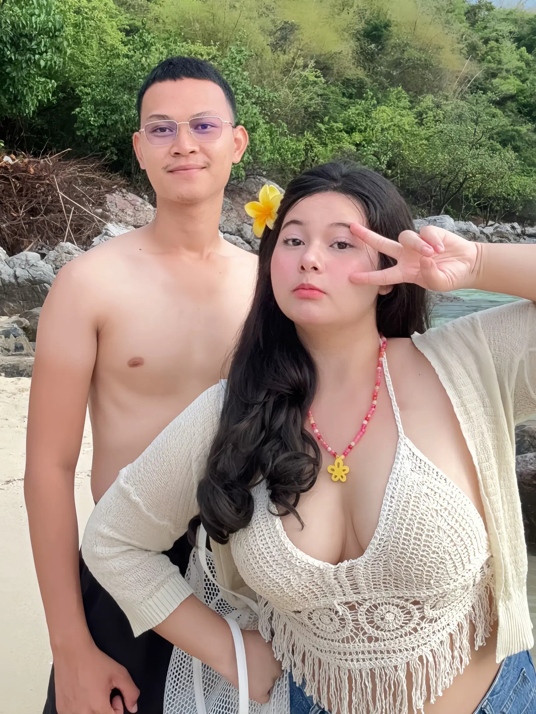 ถ่ายรูป คู่ กับ แฟน!!🦦🌅🌊⛵️ | แกลเลอรีที่โพสต์โดย pungnoey :3 | Lemon8