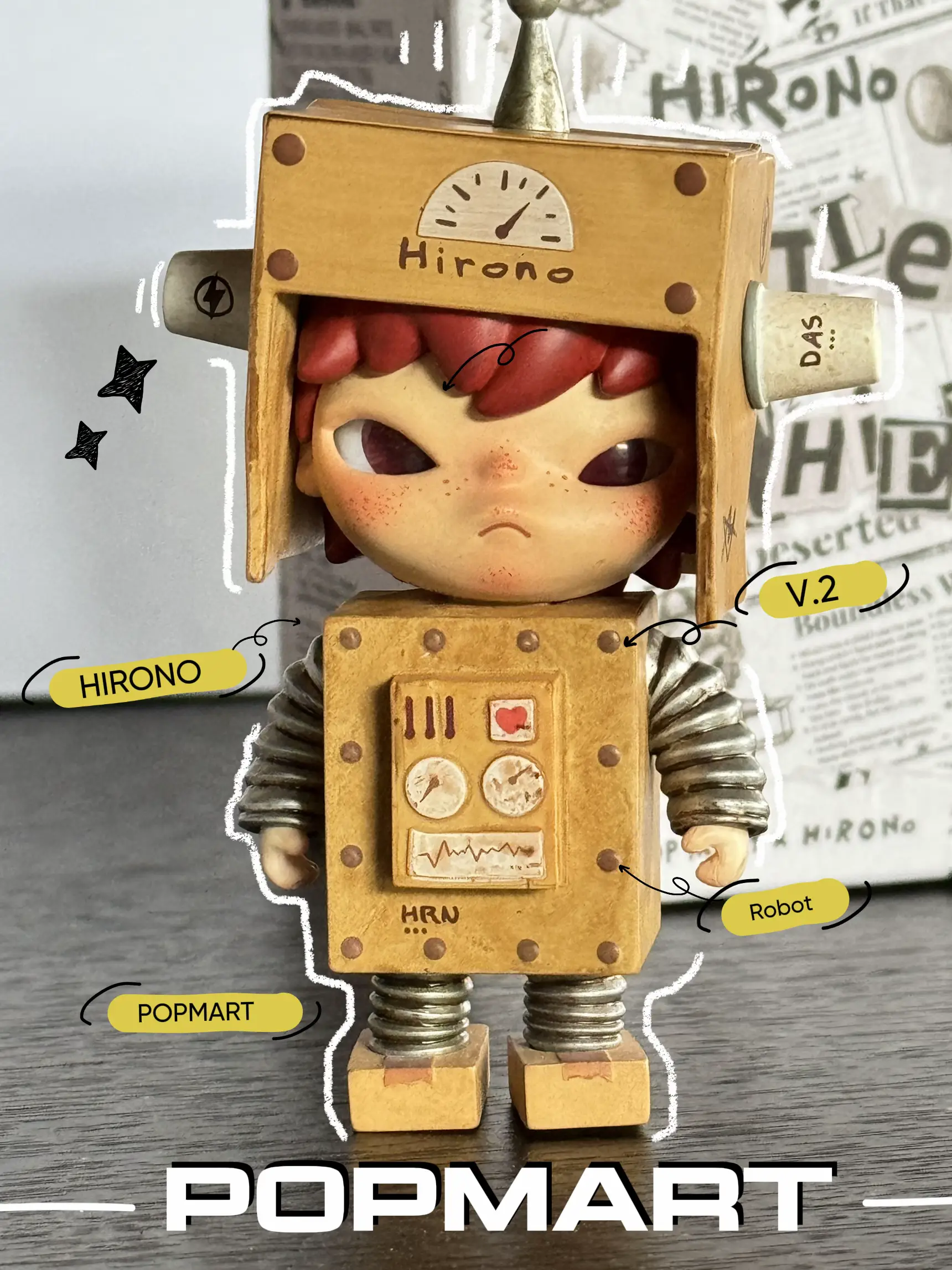 POPMART hirono v.2 🌟 | แกลเลอรีที่โพสต์โดย Meen'y | Lemon8