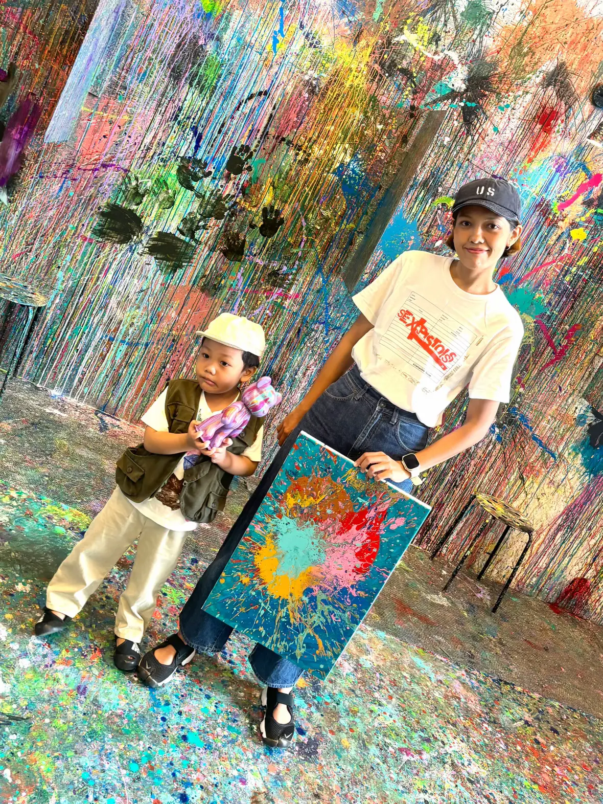 ปาโป่งสี สร้างงานศิลปะกัน | แกลเลอรีที่โพสต์โดย BangearnLife | Lemon8